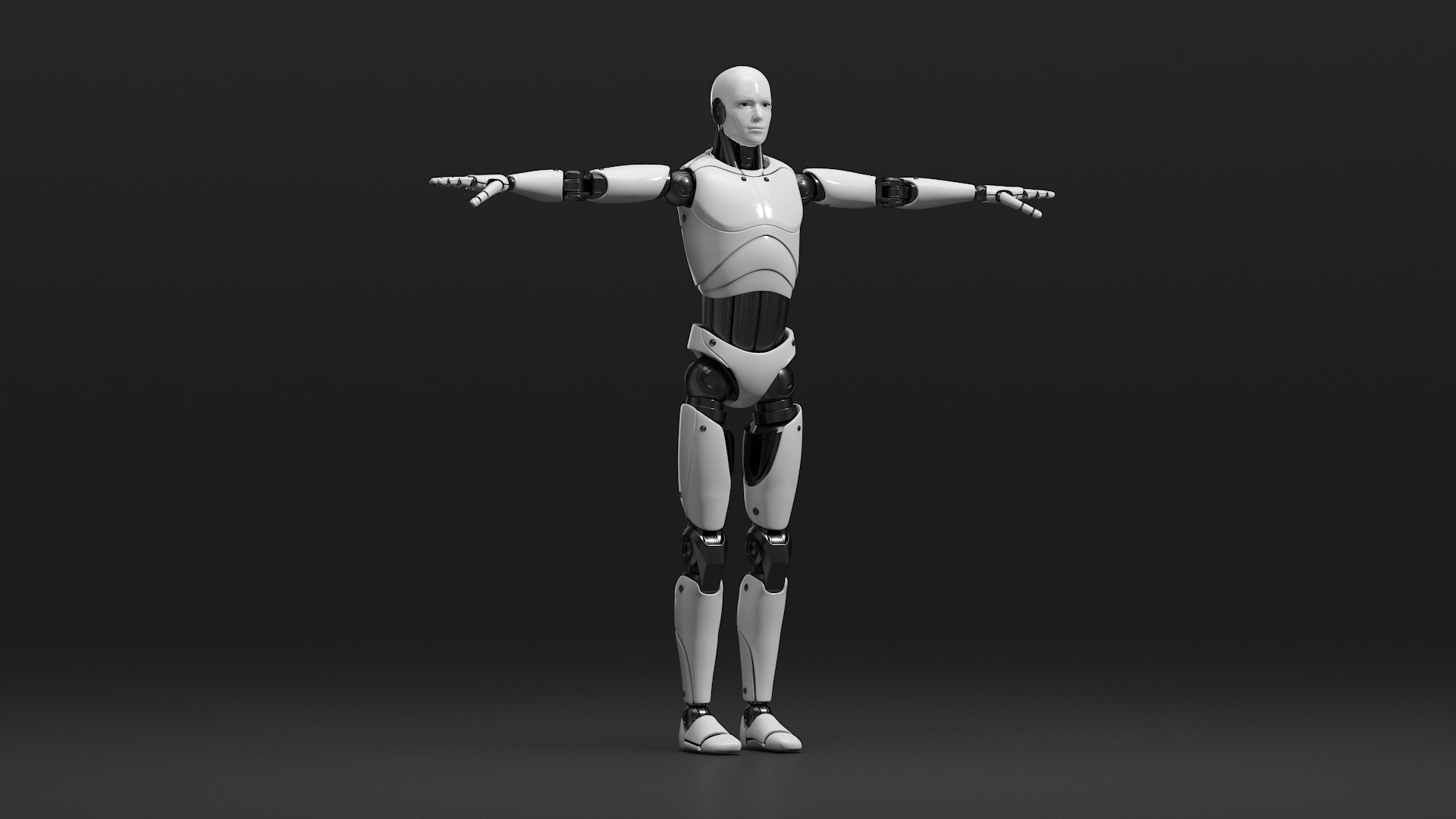 3D Cyborg Male T-pose - TurboSquid 2101323