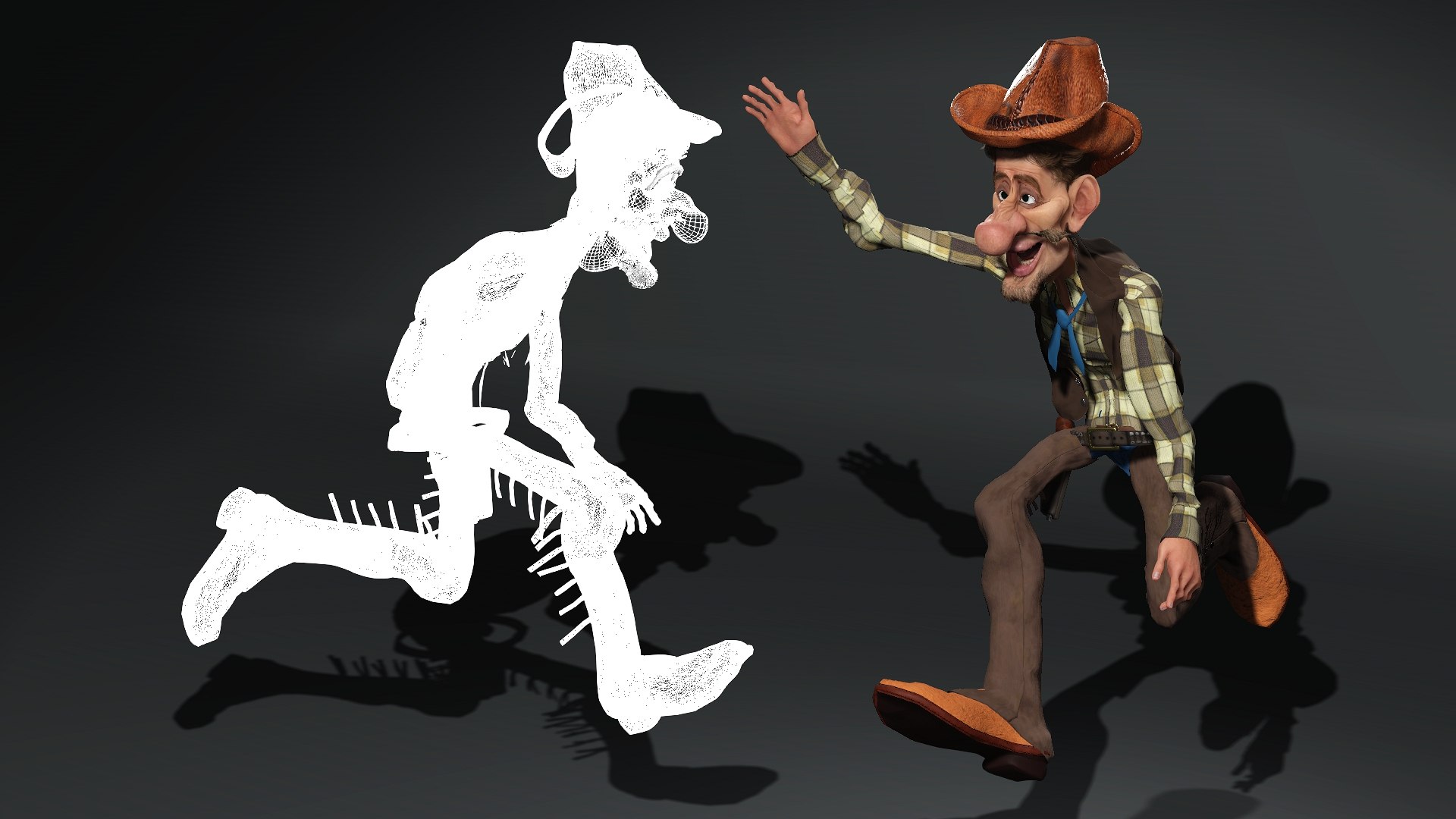 Cowboy Crtoon 3D - TurboSquid 2213809