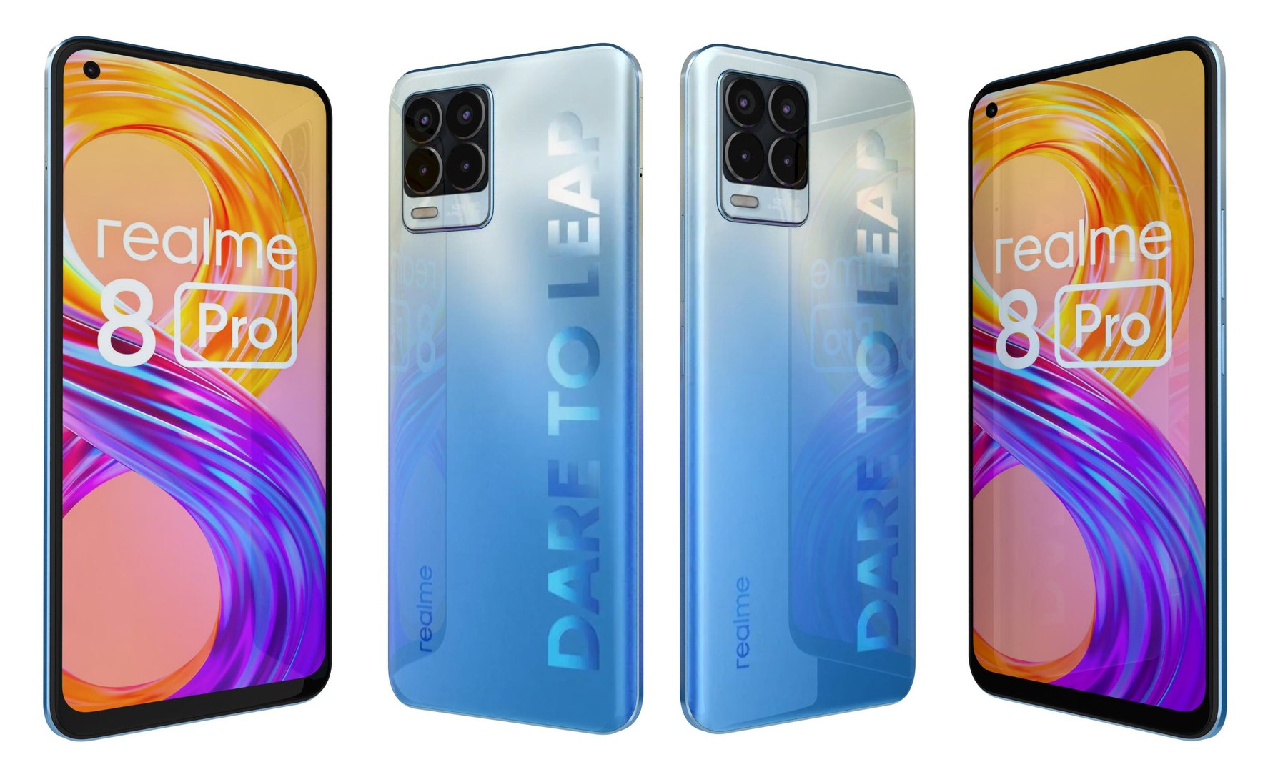 3D Realme 8 Pro All Colors - TurboSquid 1721164