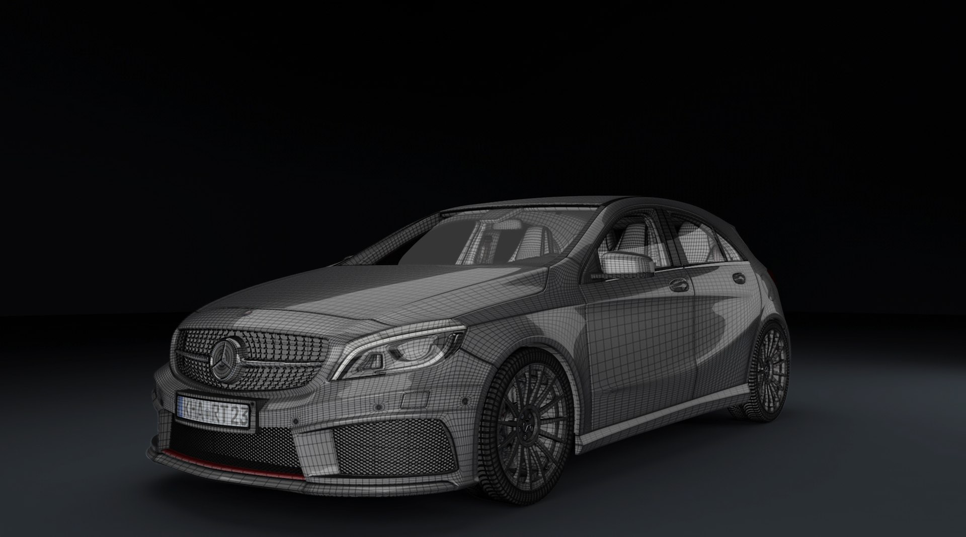 Mercedes Benz A45 Model - TurboSquid 1503404