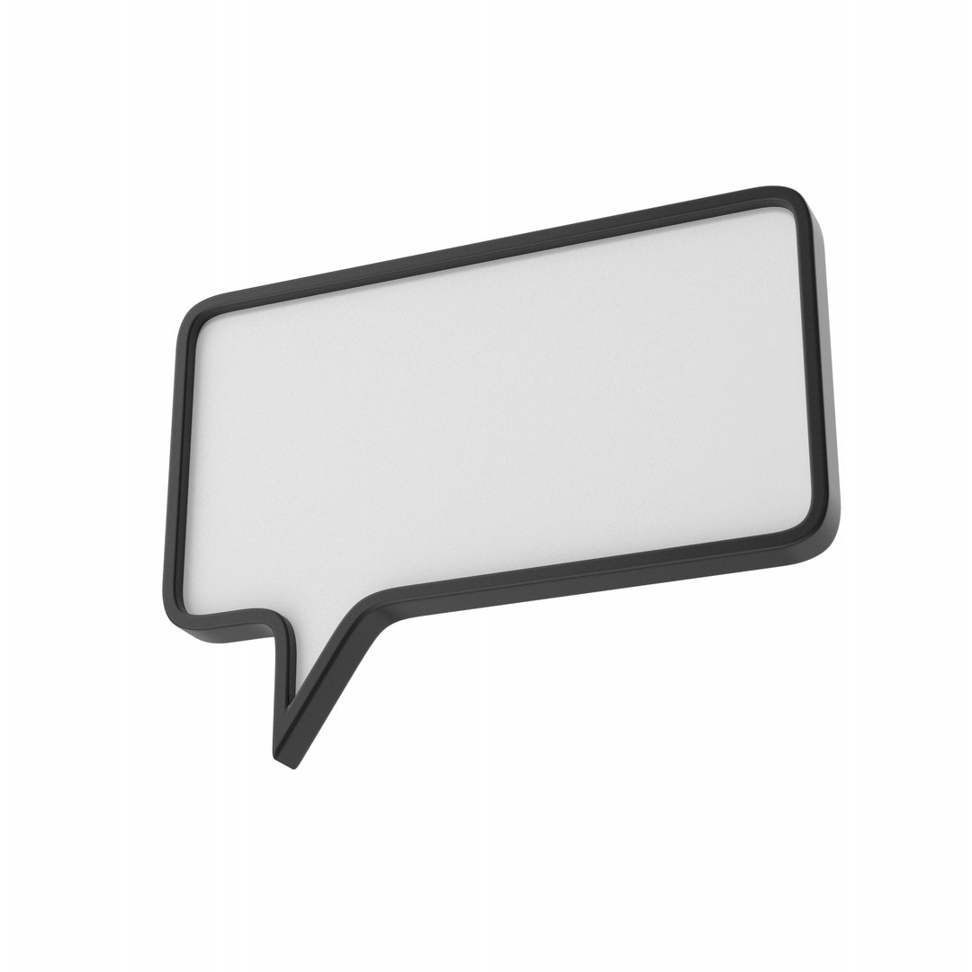 3D Speech Bubble - TurboSquid 2263155