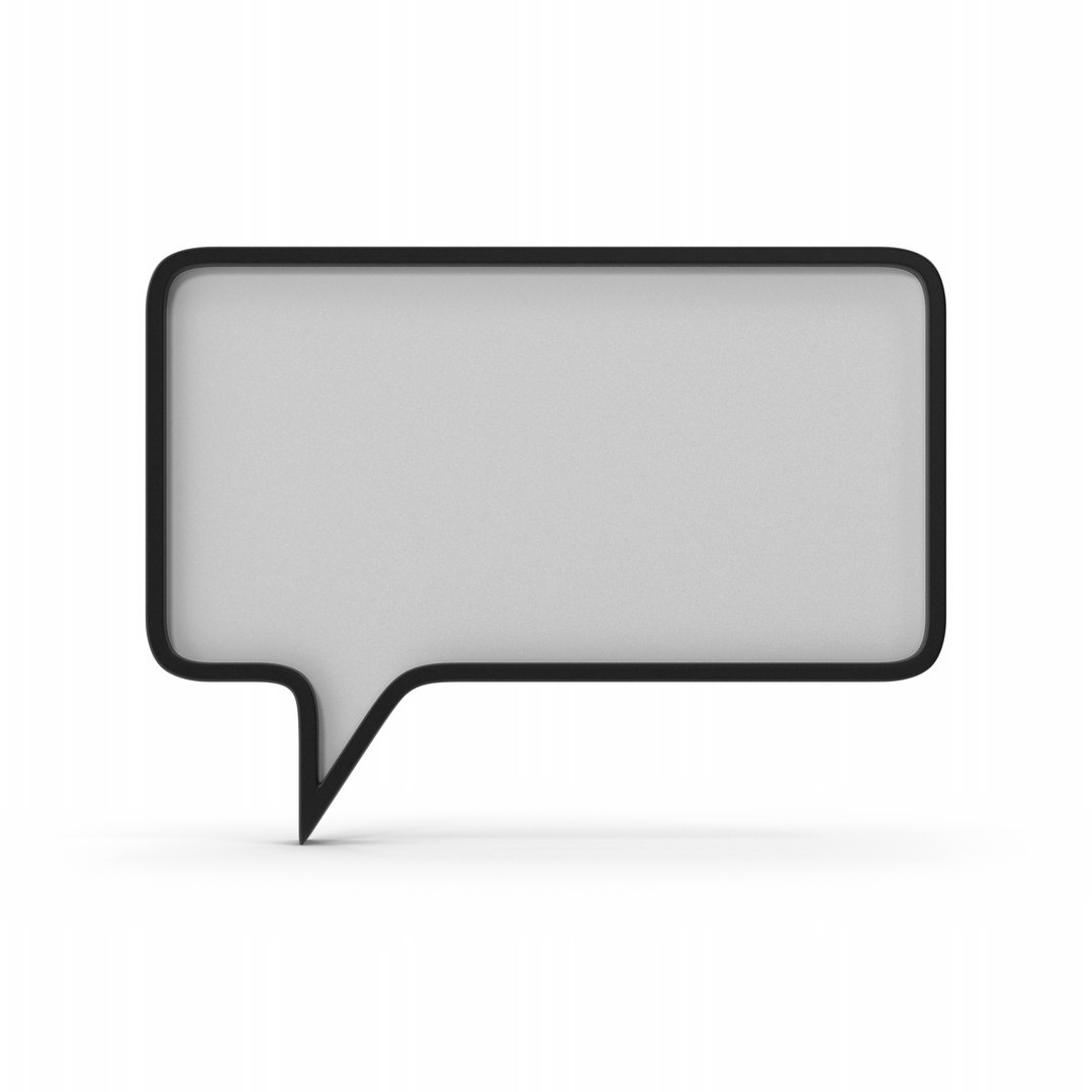 3D Speech Bubble - TurboSquid 2263155