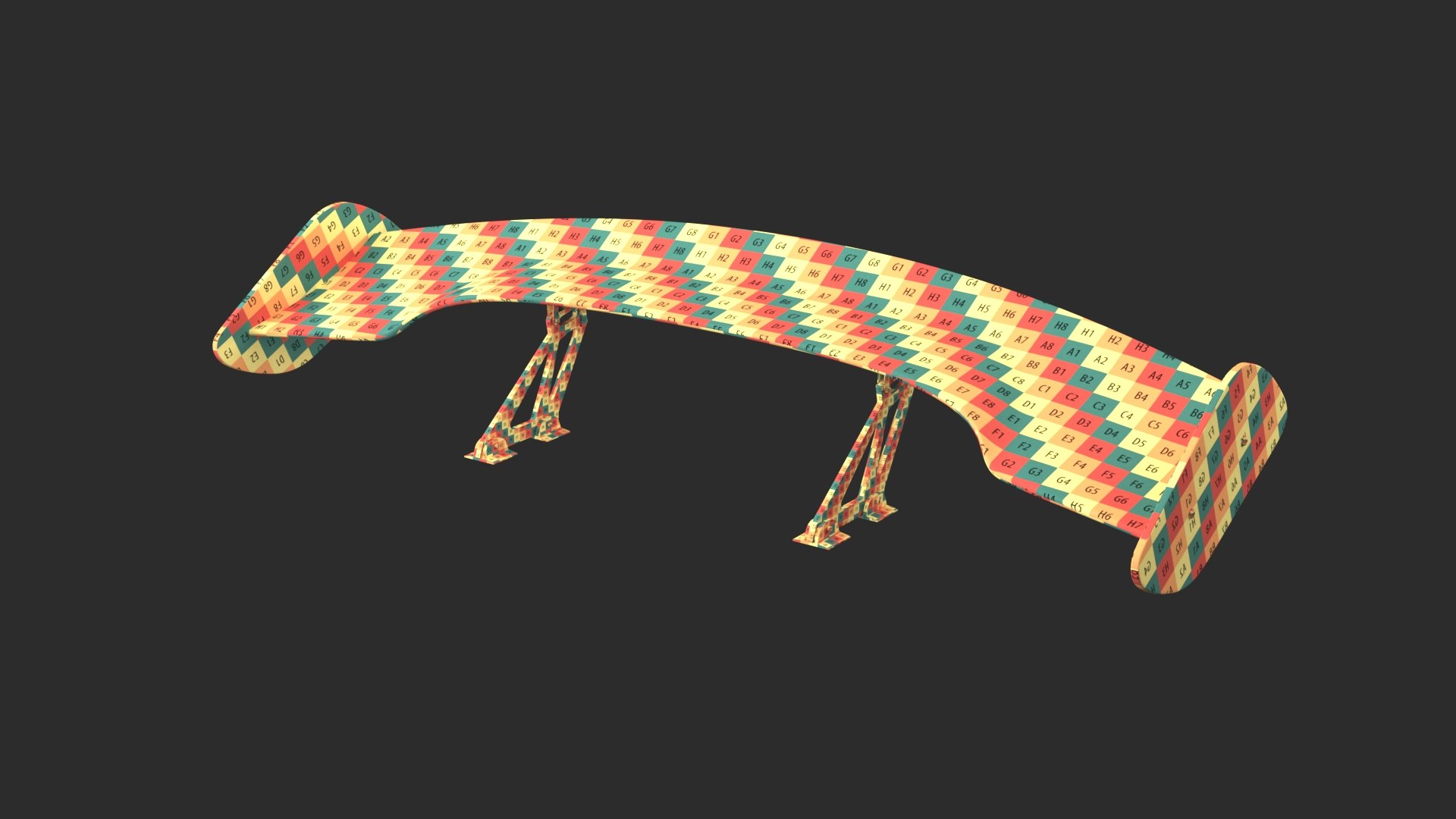 3D Car Wing - TurboSquid 2031733