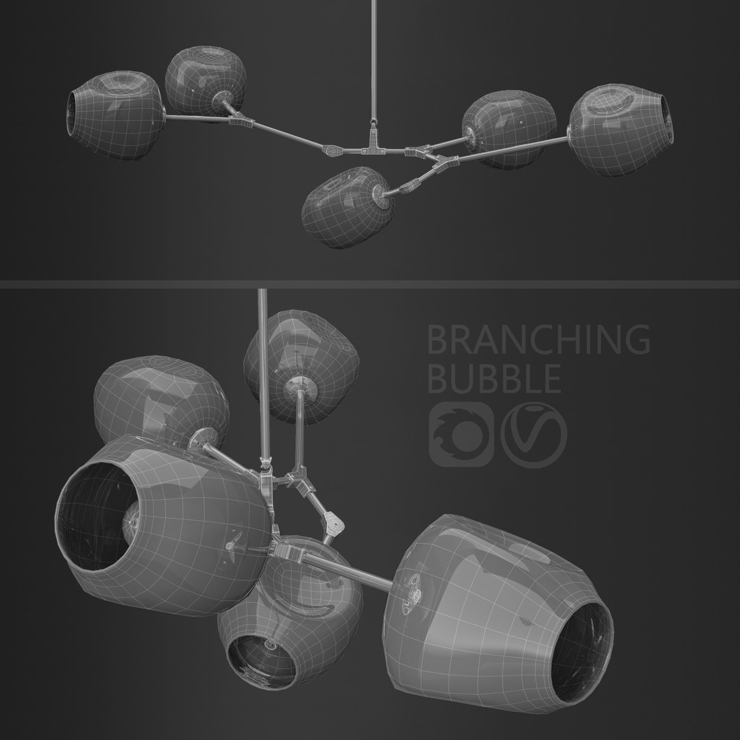 3D Model Branching Bubble Lindsey Adelman - TurboSquid 1276606