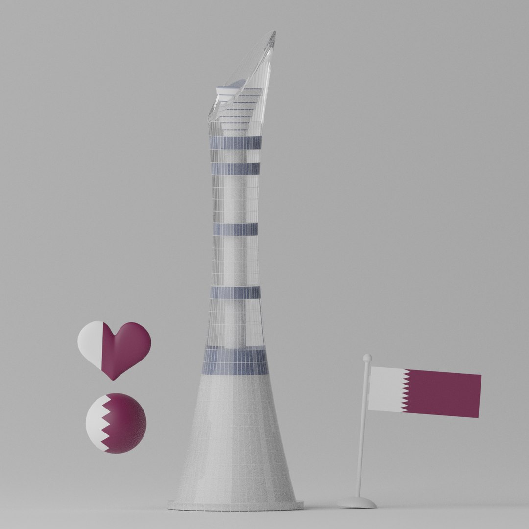 3D Model Aspire Tower Qatar Doha Landmark 1 - TurboSquid 2044052