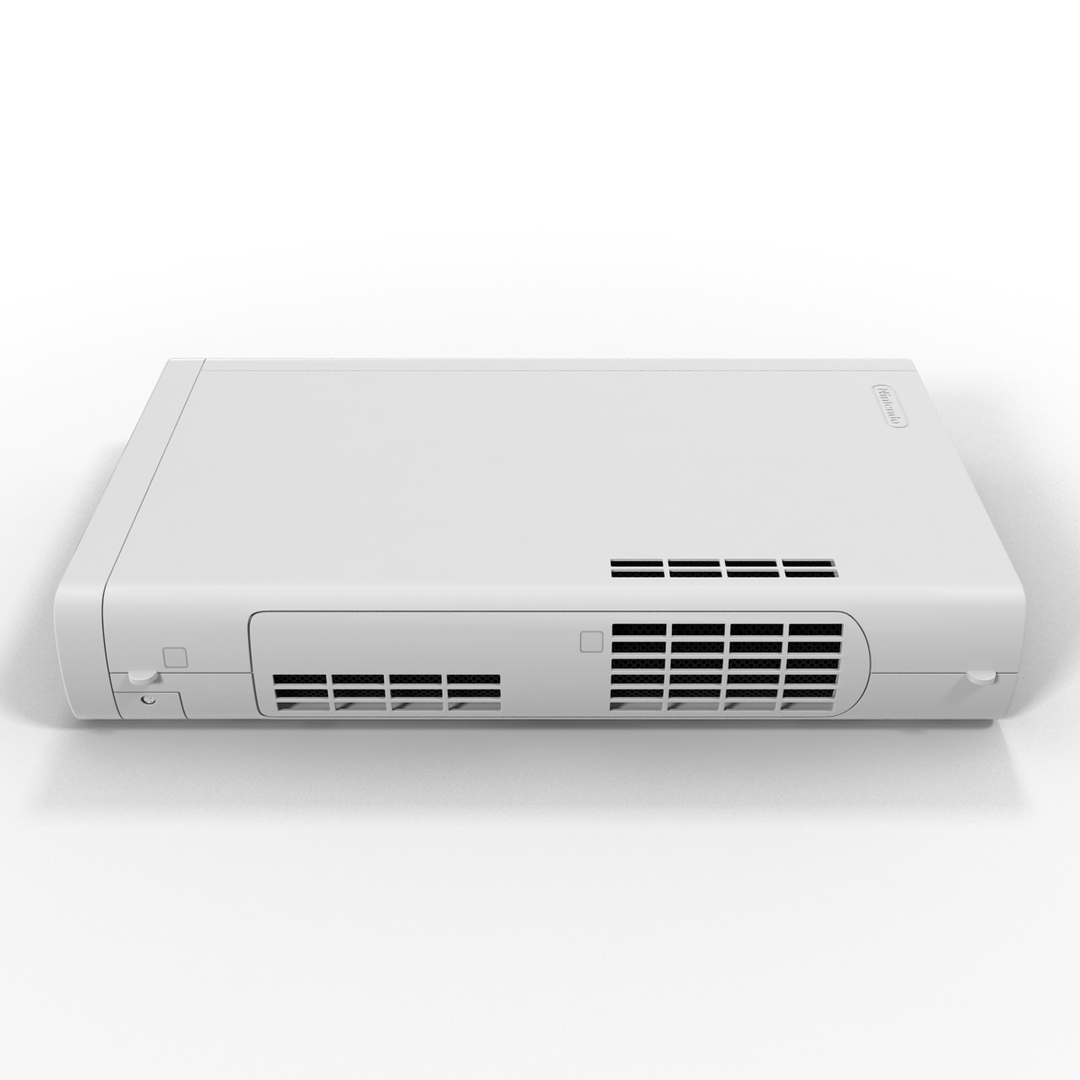 nintendo wii u console 3d 3ds