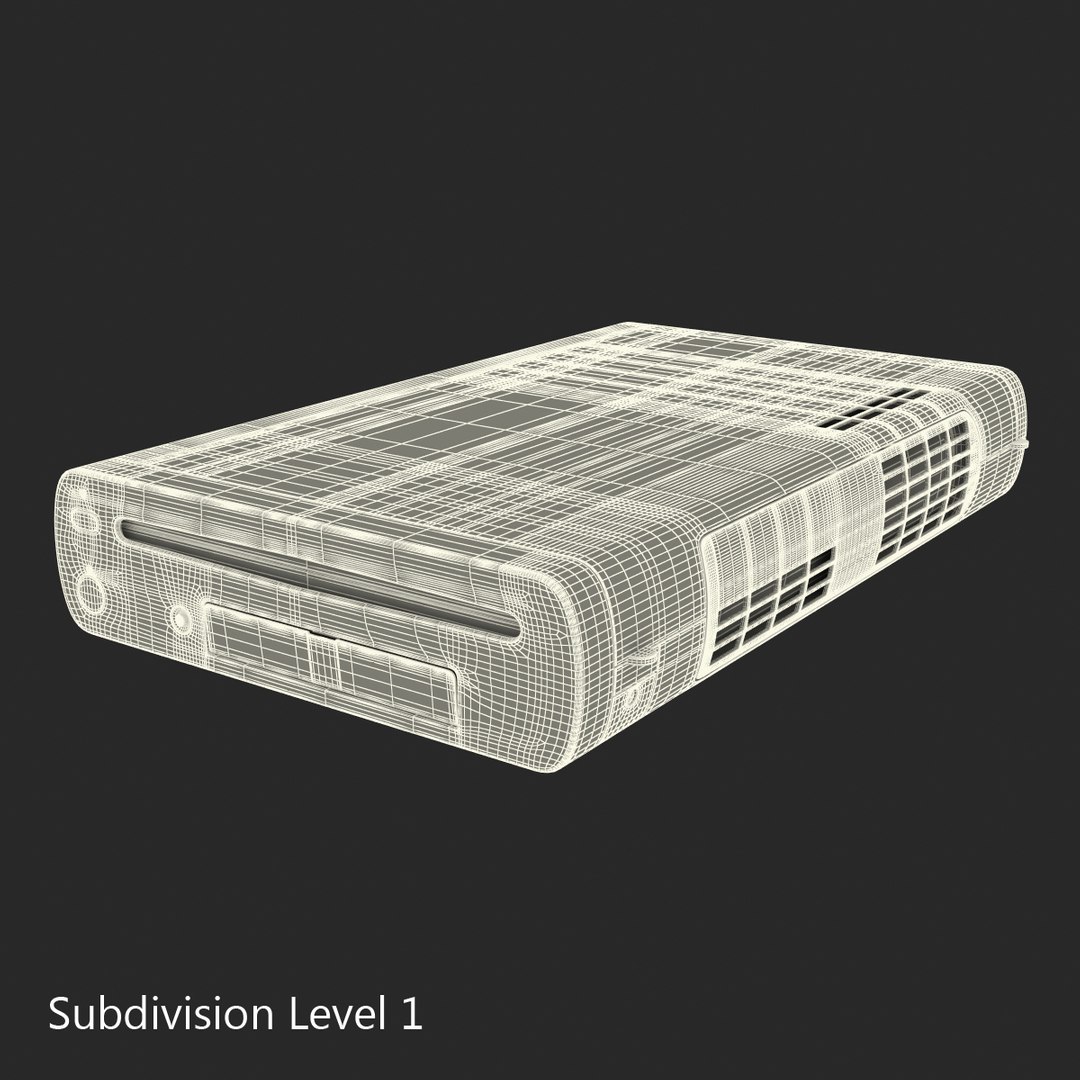 Nintendo Wii U Console 3d 3ds