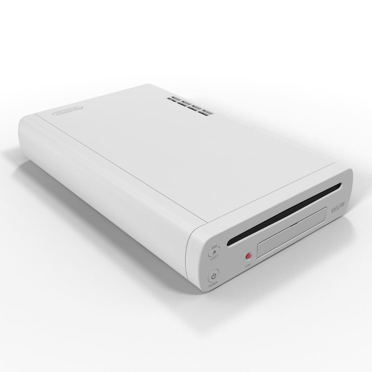 nintendo wii u console 3d 3ds