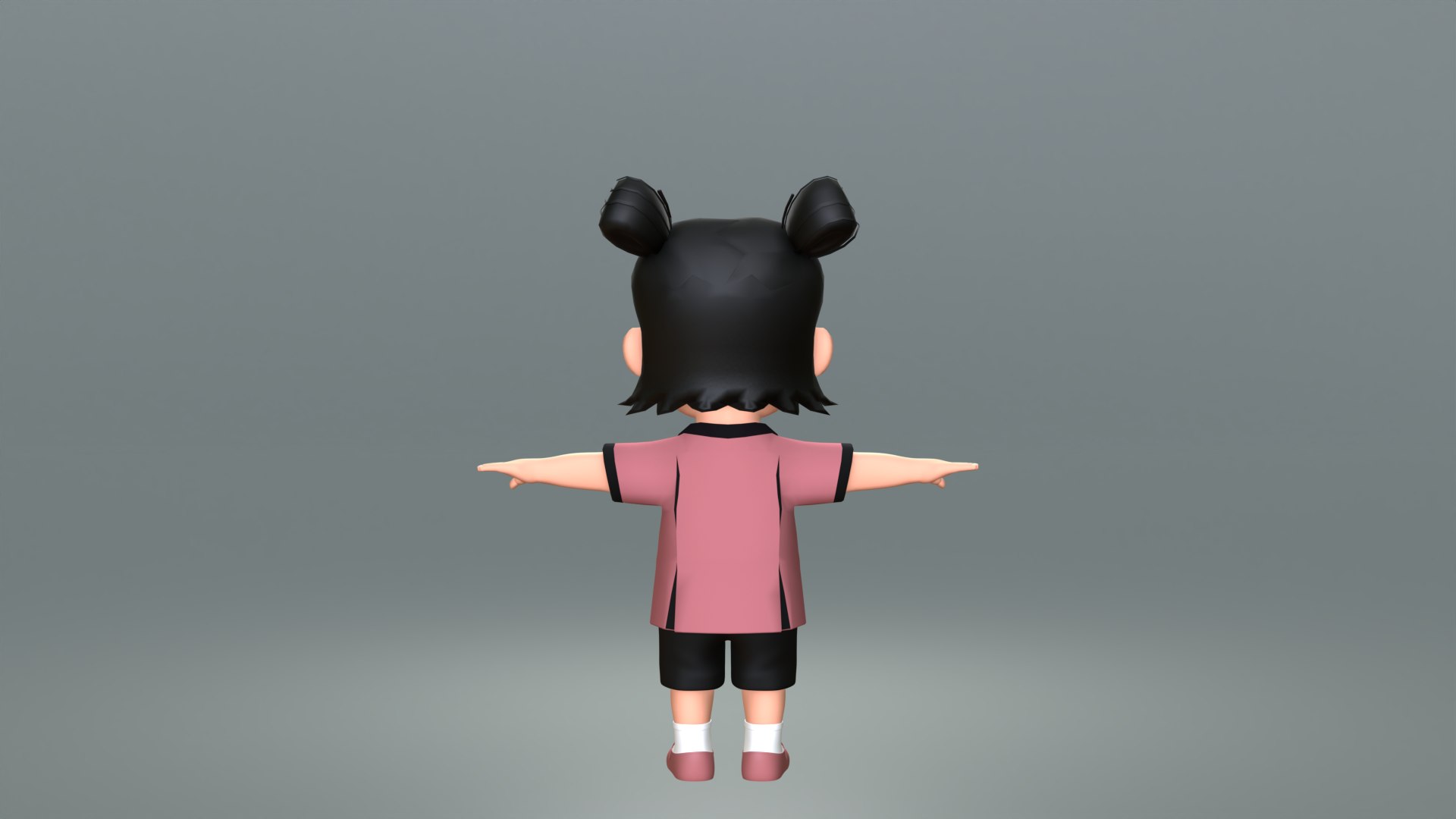 3d Girl Cartoon Character Model Turbosquid 1994585