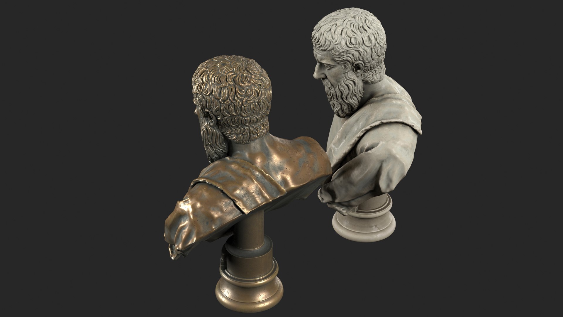 3D Plato Bust - TurboSquid 2011181