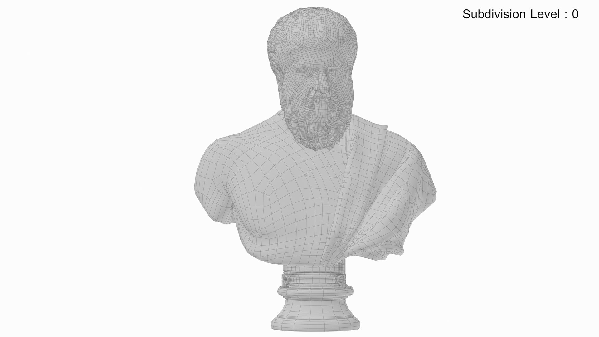 3D Plato Bust - TurboSquid 2011181