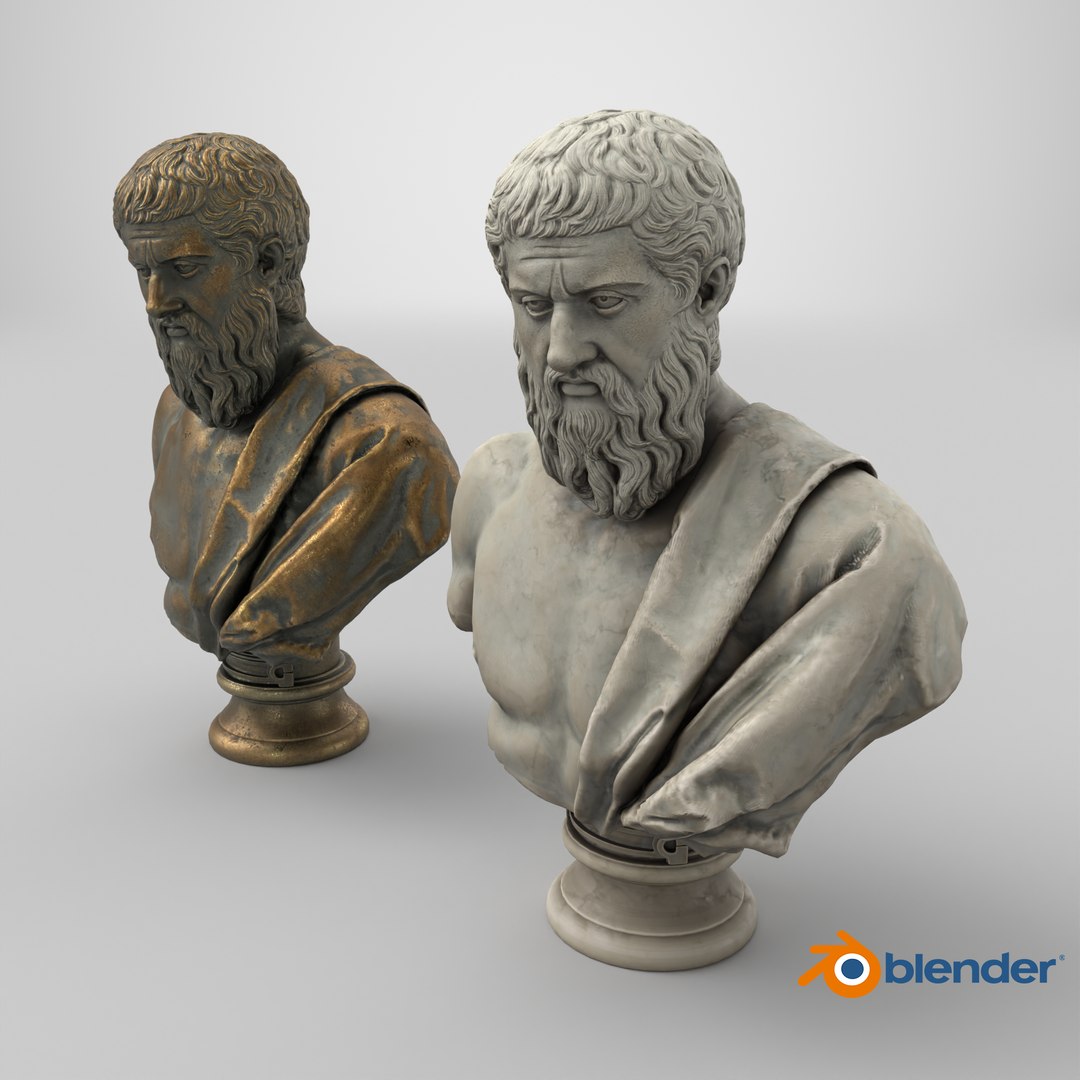 3D Plato Bust - TurboSquid 2011181