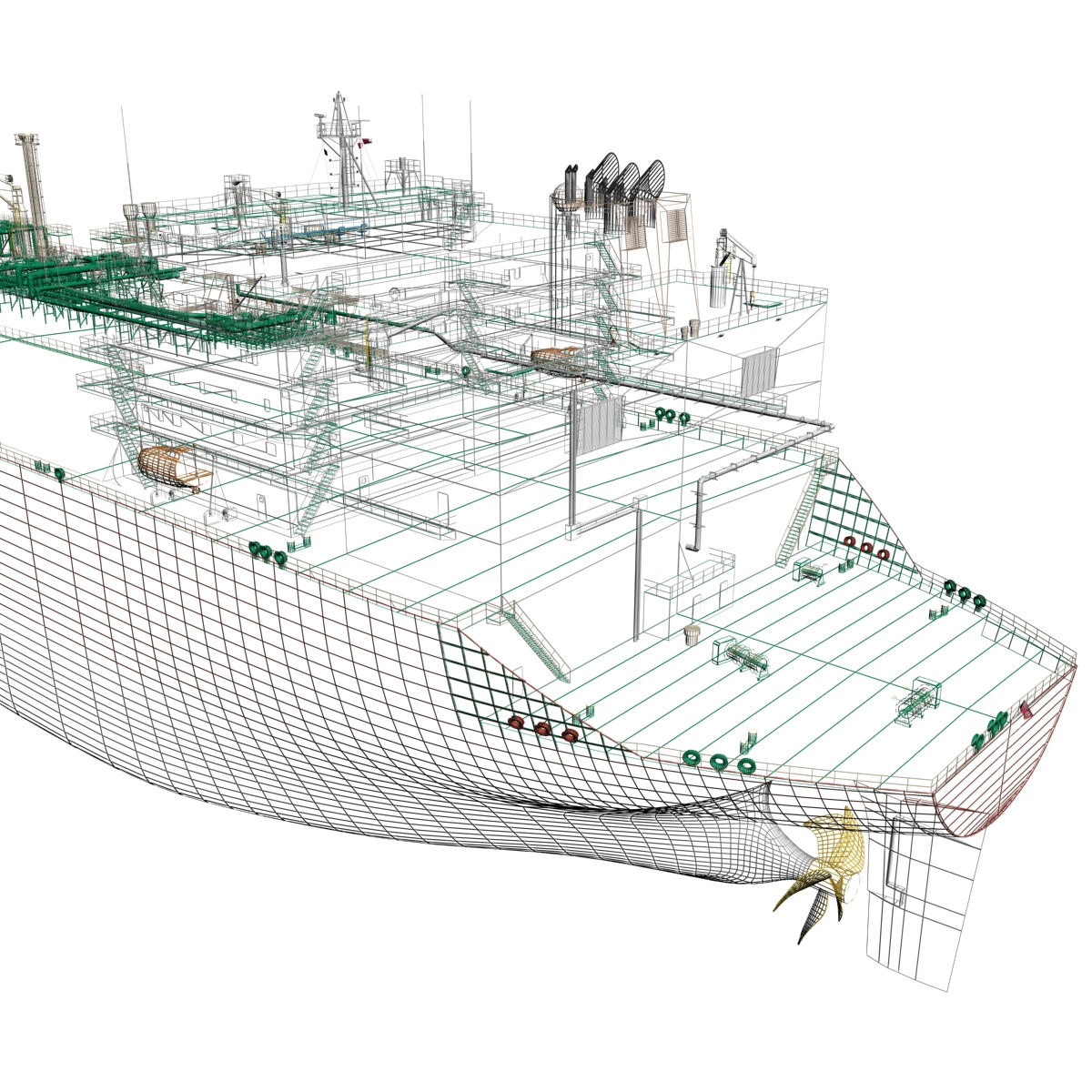 3dsmax lng tanker ship gas