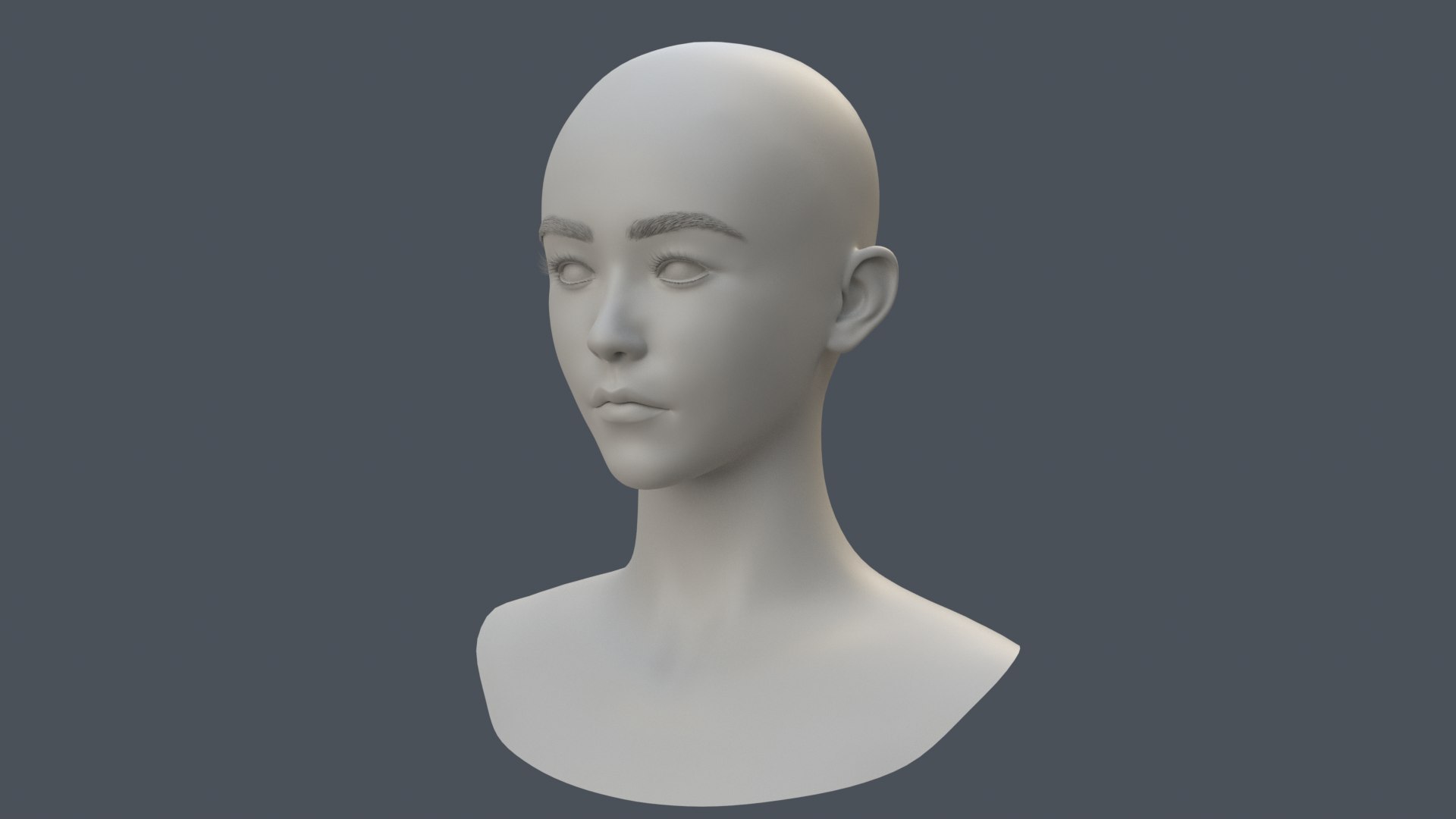 Asian Female Head Base Mesh Metahuman Topology V1 Model - TurboSquid ...