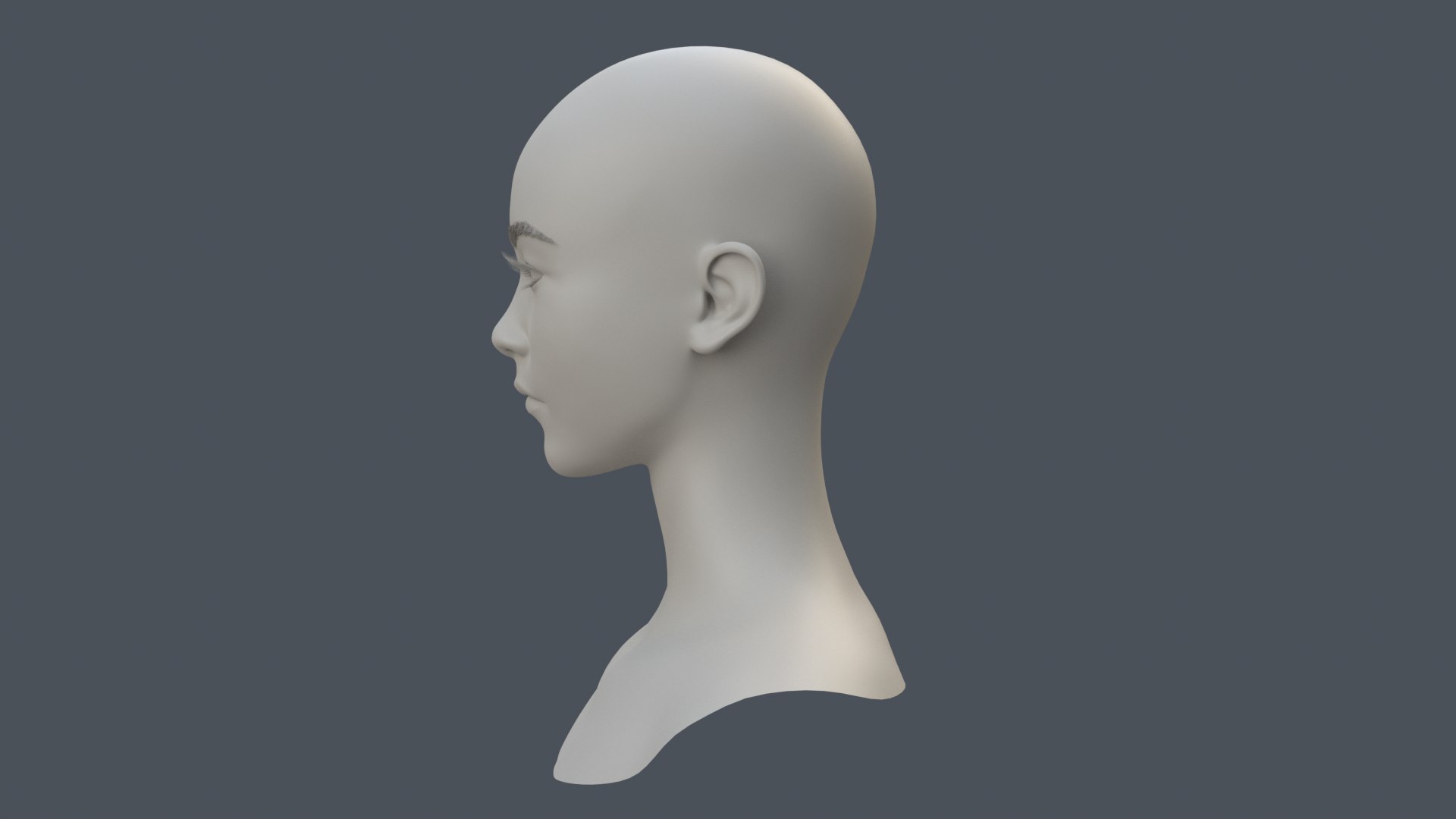 Asian Female Head Base Mesh Metahuman Topology V1 Model - TurboSquid ...