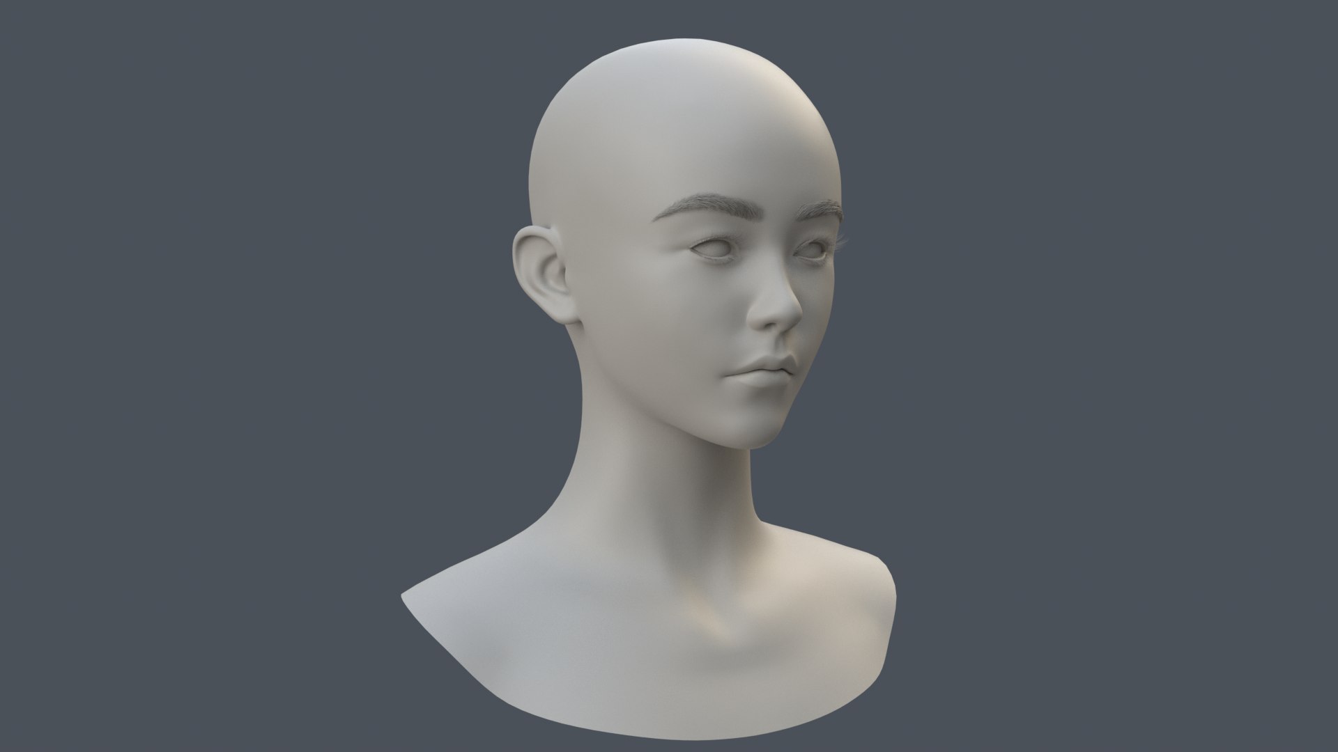 Asian Female Head Base Mesh Metahuman Topology V1 Model - TurboSquid ...
