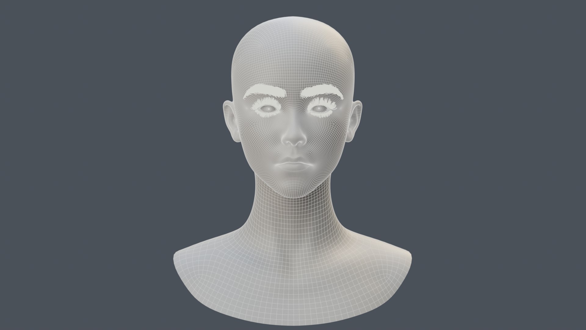 Asian Female Head Base Mesh Metahuman Topology V1 Model - TurboSquid ...