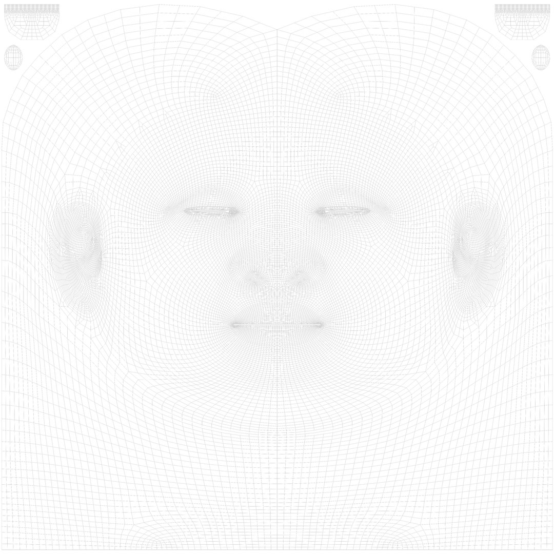 Asian Female Head Base Mesh Metahuman Topology V1 Model - TurboSquid ...