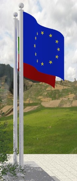 modelo 3d Poste de la bandera EU.rfa - TurboSquid 508171