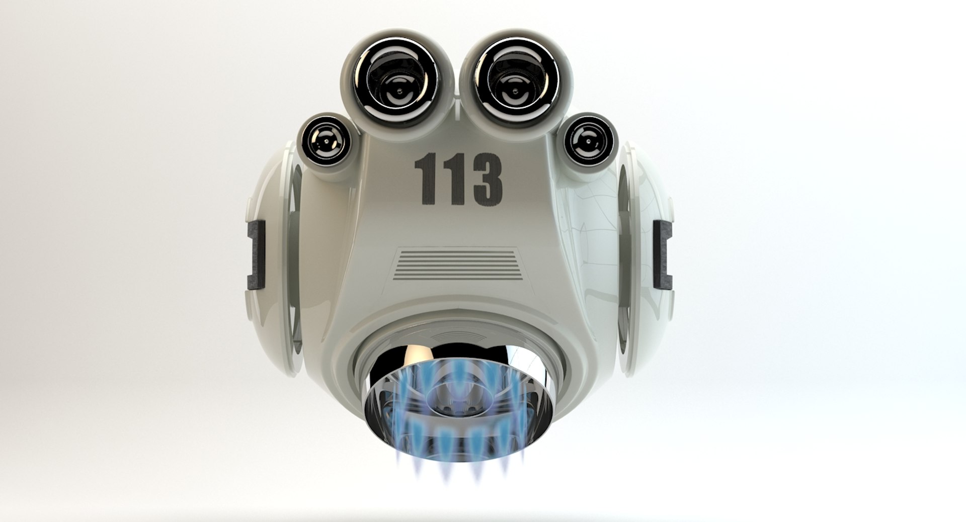 Sci-fi Drone Battle Robot 3d Obj