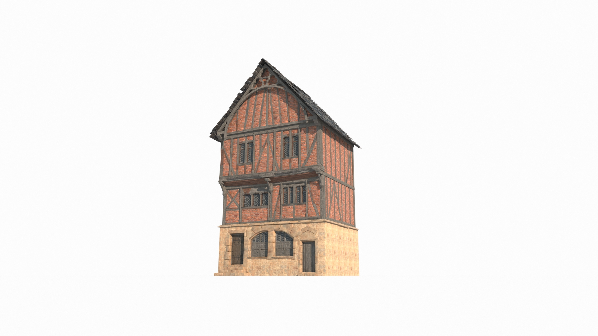 Medieval Urban Buildings And Houses 3D Model - TurboSquid 2347653