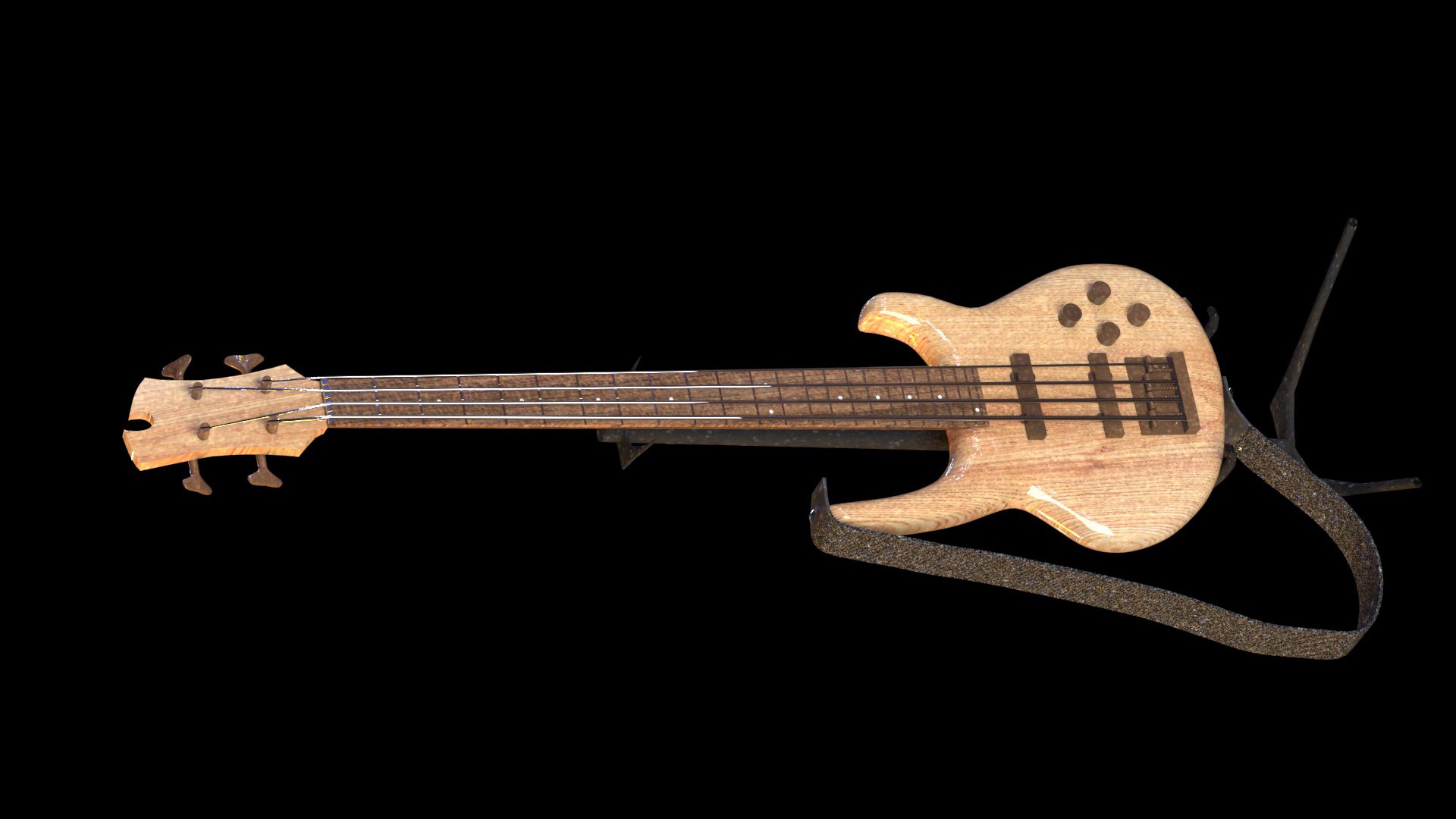 Bass Guitar 3D Model - TurboSquid 2000335