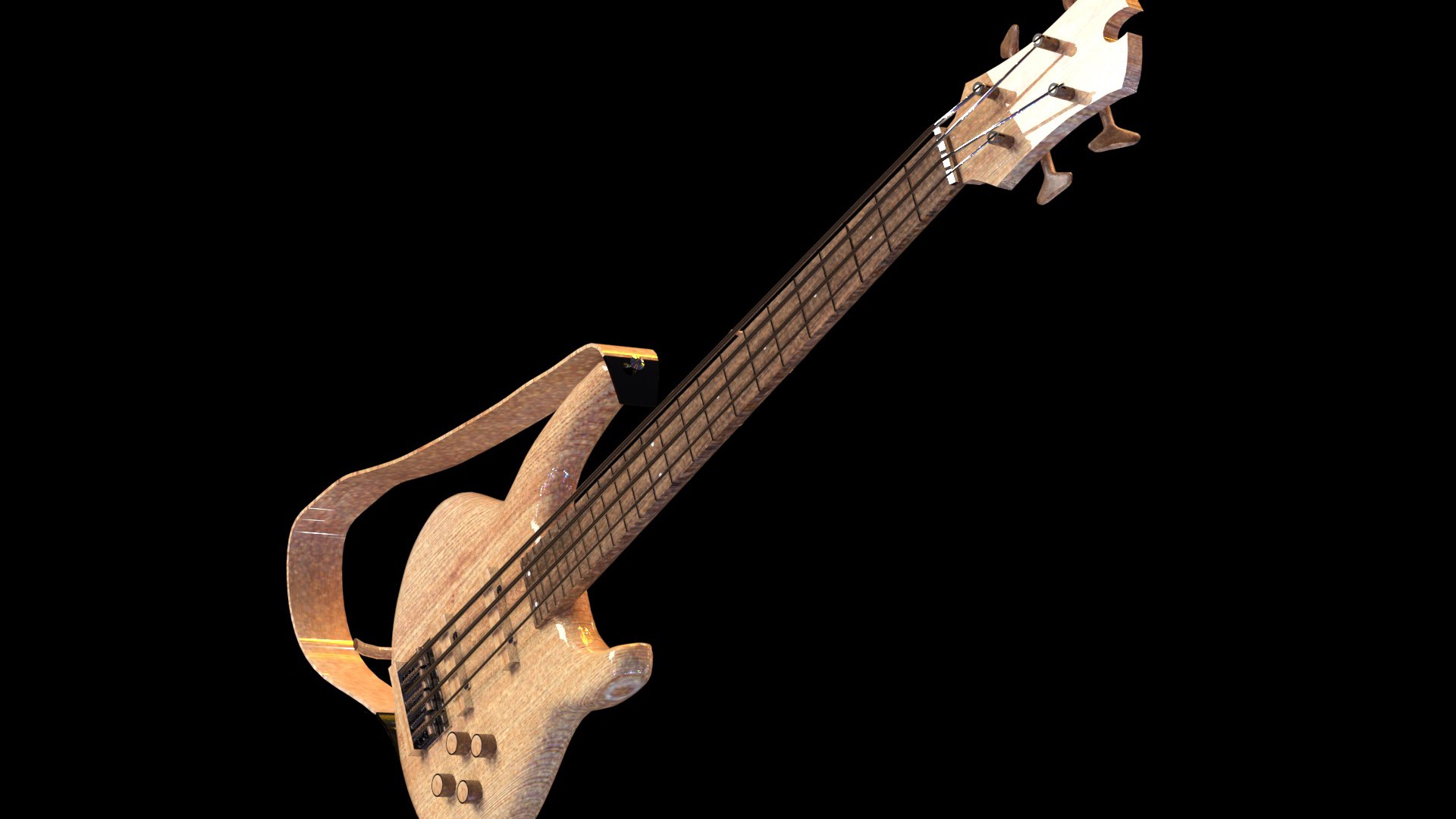 Bass Guitar 3D Model - TurboSquid 2000335