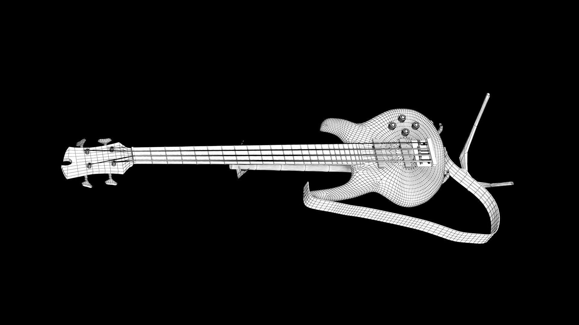 Bass Guitar 3D Model - TurboSquid 2000335