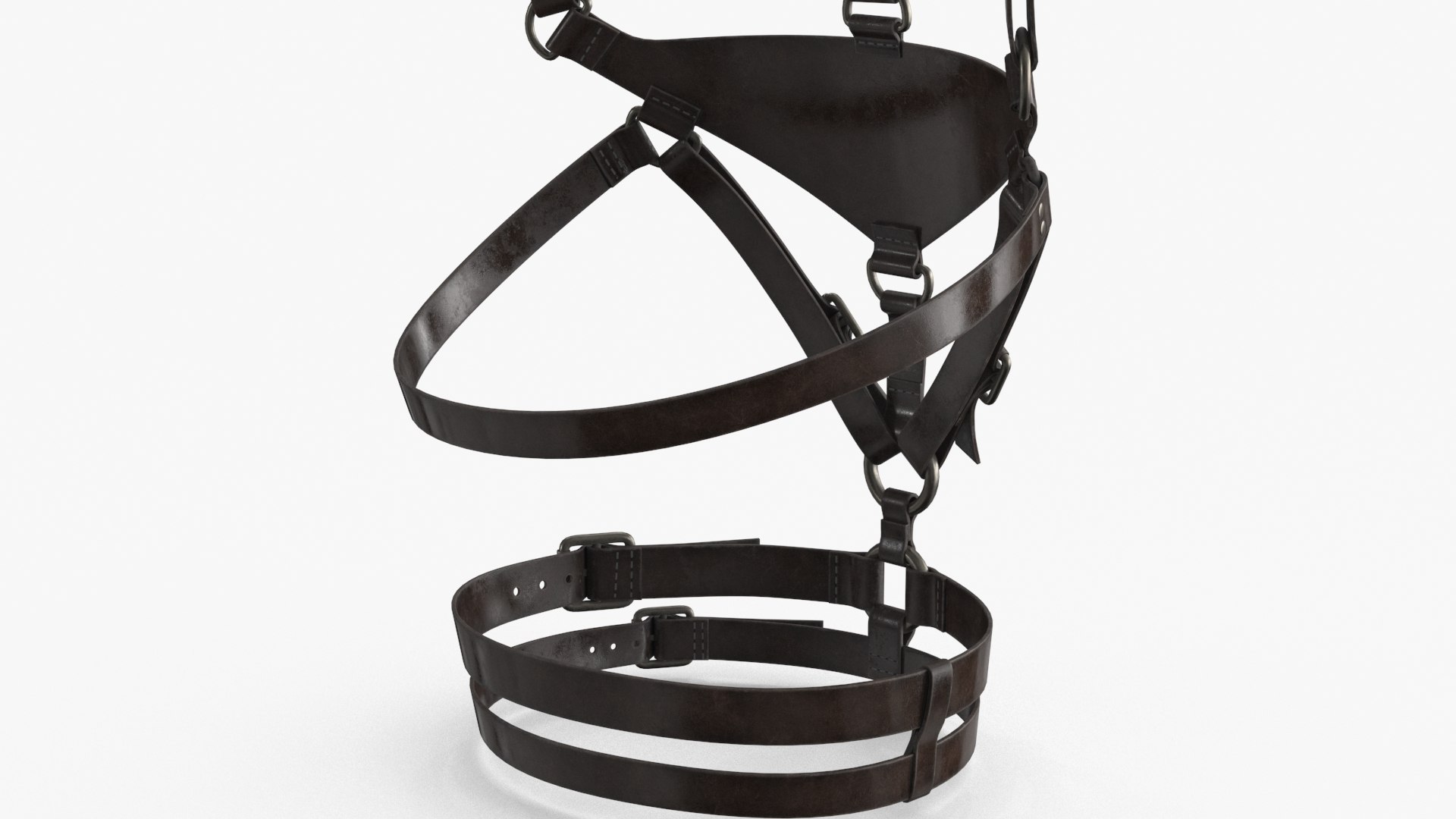 3D Leather Harness Leg Pouch Tactical Hunting 2 Colors - TurboSquid 2168127