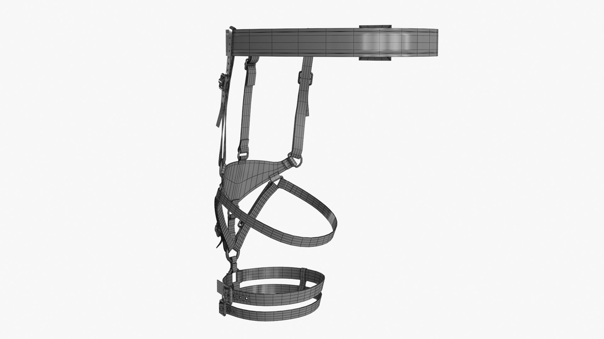 3D Leather Harness Leg Pouch Tactical Hunting 2 Colors - TurboSquid 2168127