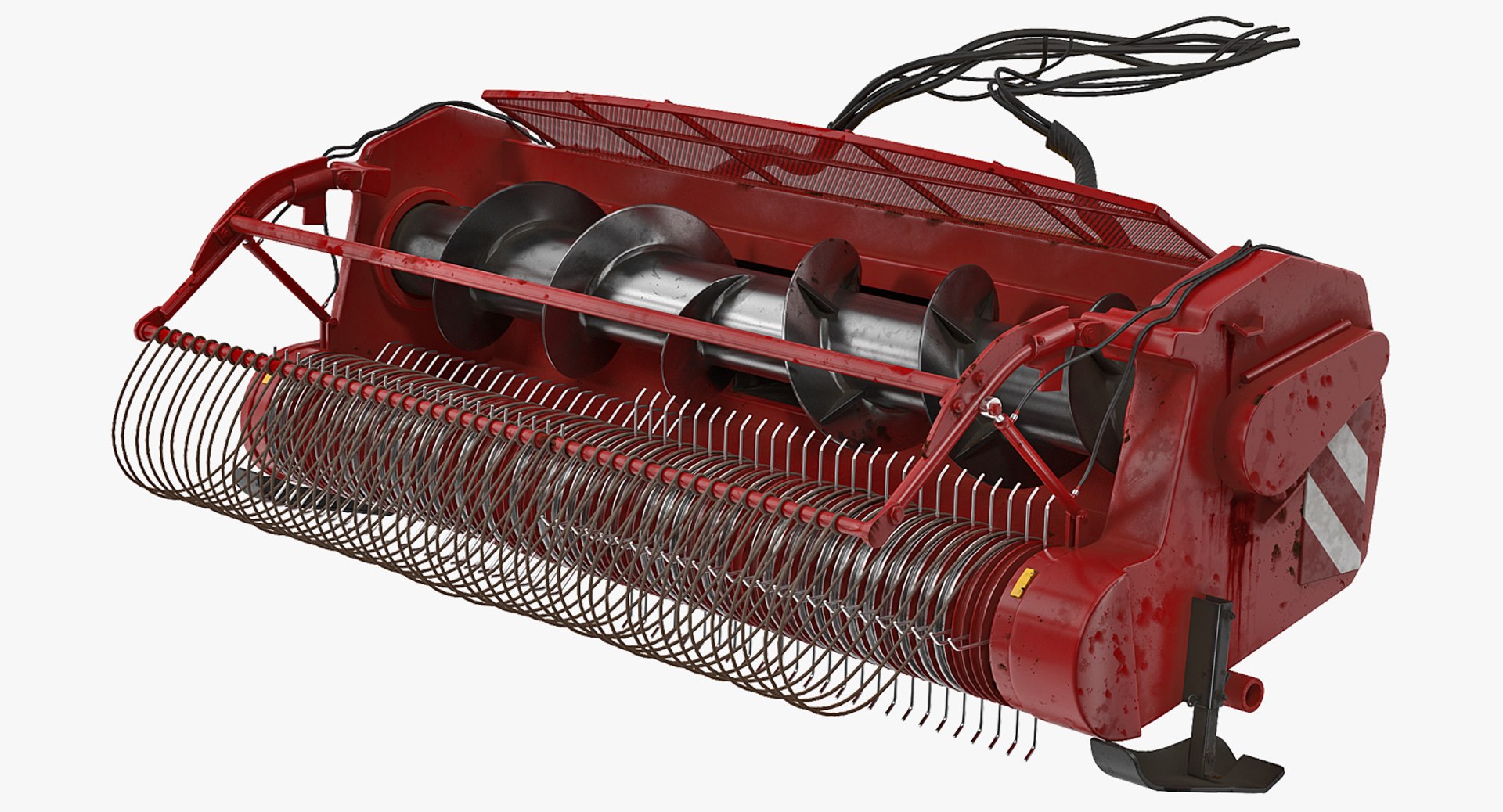Combine Harvester Draper Header Model - TurboSquid 1330725
