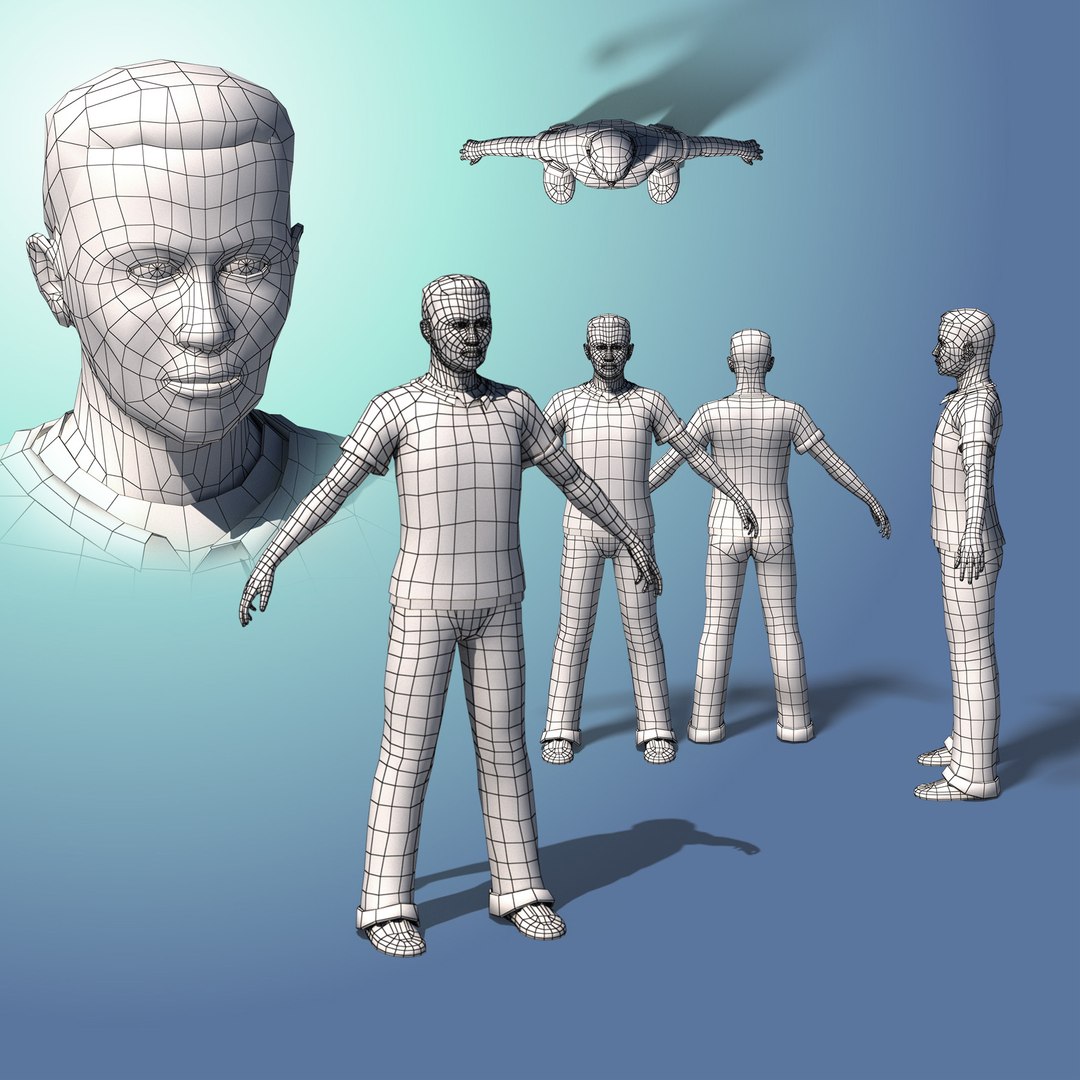 3D rigged male character ready model - TurboSquid 1641813