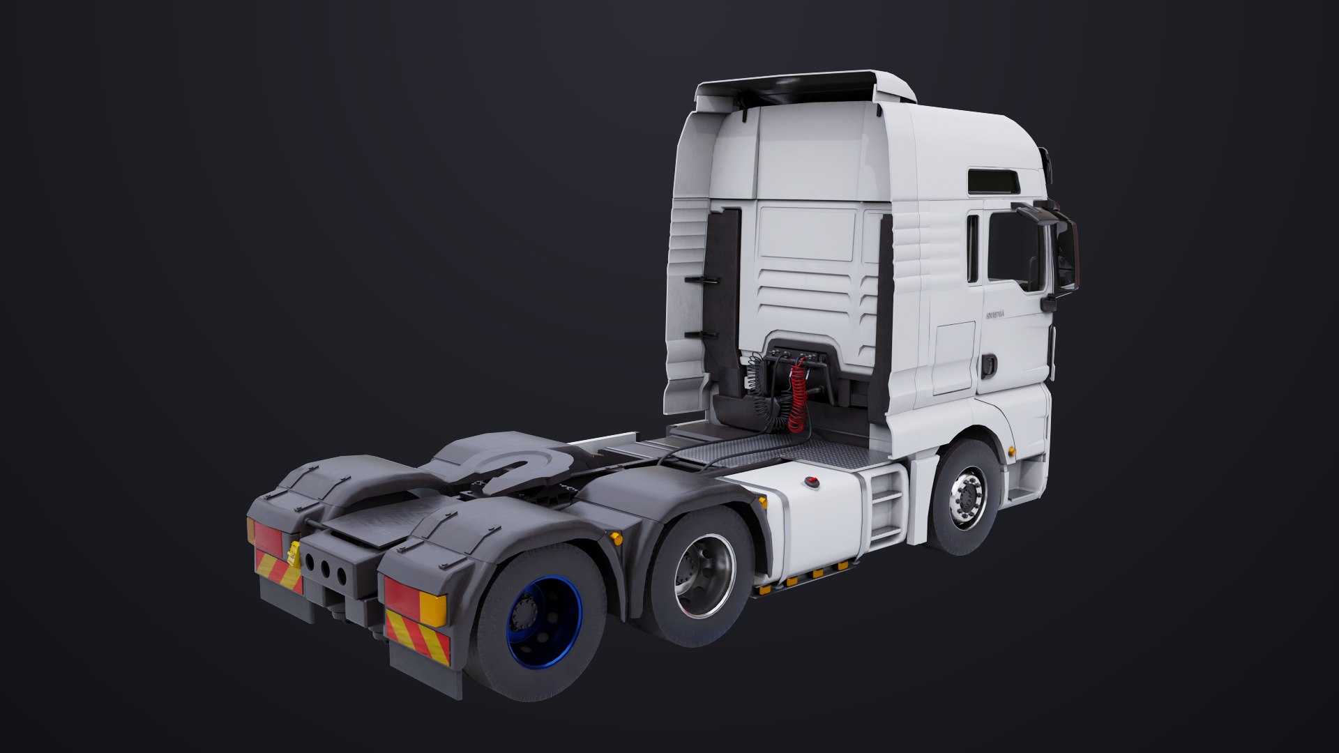 Heavy Truck 04 Chassis White All PBR Unity UE Textures Model ...