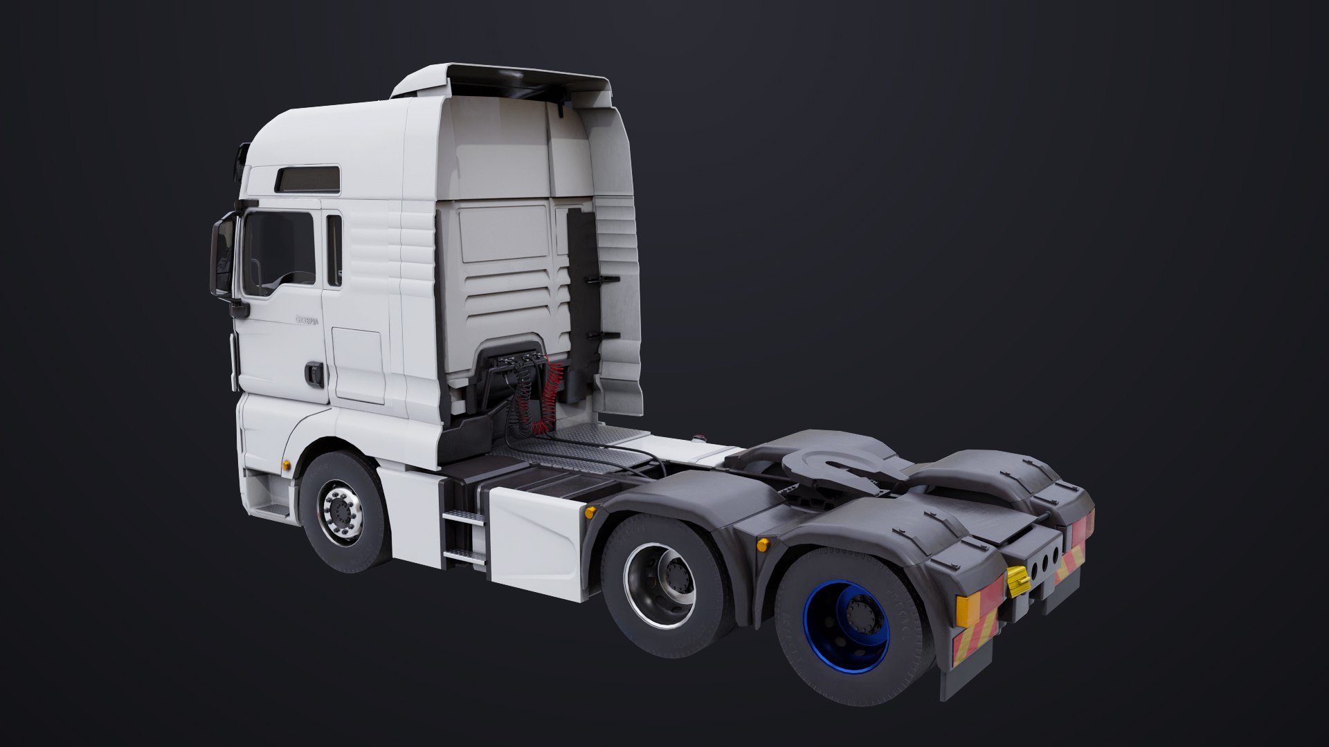 Heavy Truck 04 Chassis White All PBR Unity UE Textures Model ...
