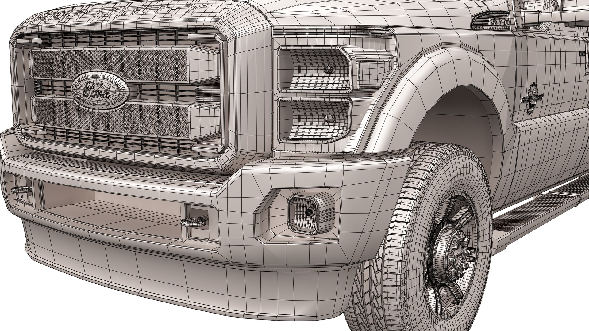 3d F250 Super Duty Model