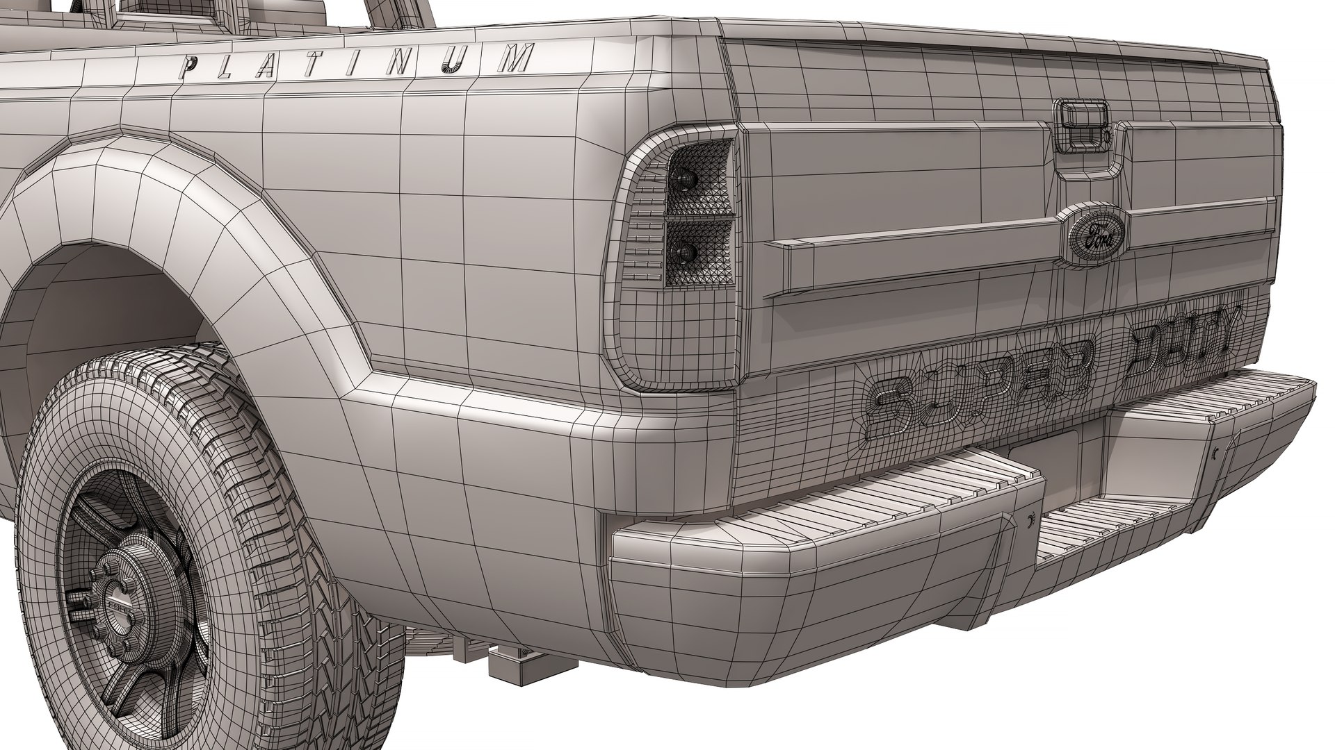 3d F250 Super Duty Model