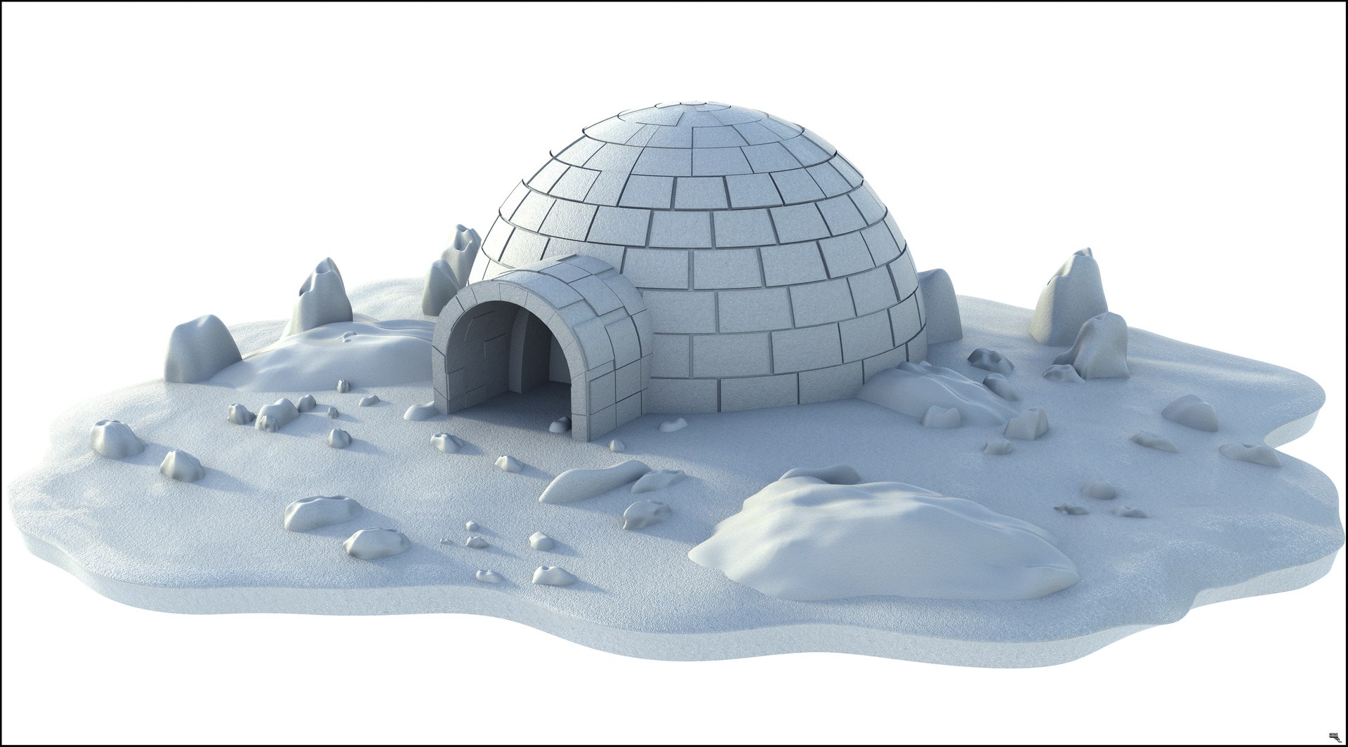 Igloo Iglo Model - TurboSquid 1225552