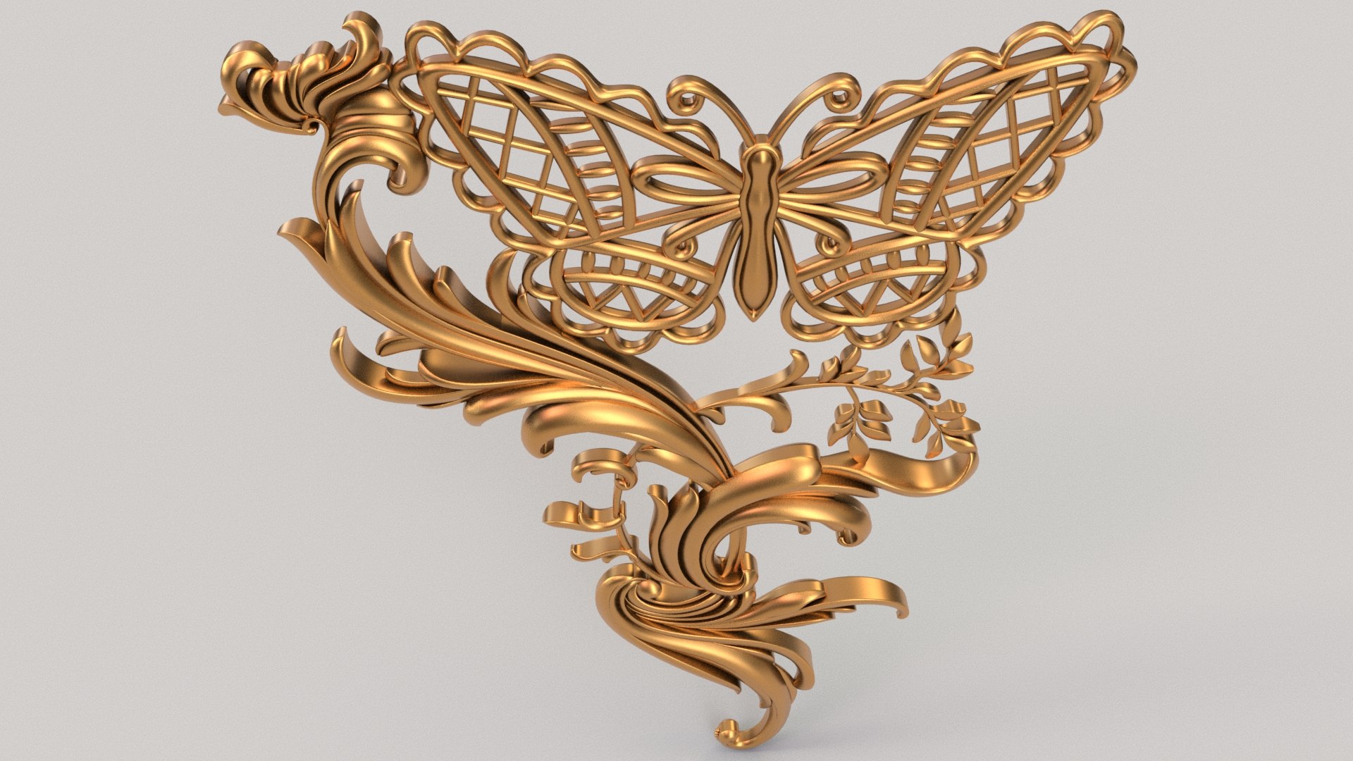 Pendant x1 butterfly cnc 3D model - TurboSquid 1630279