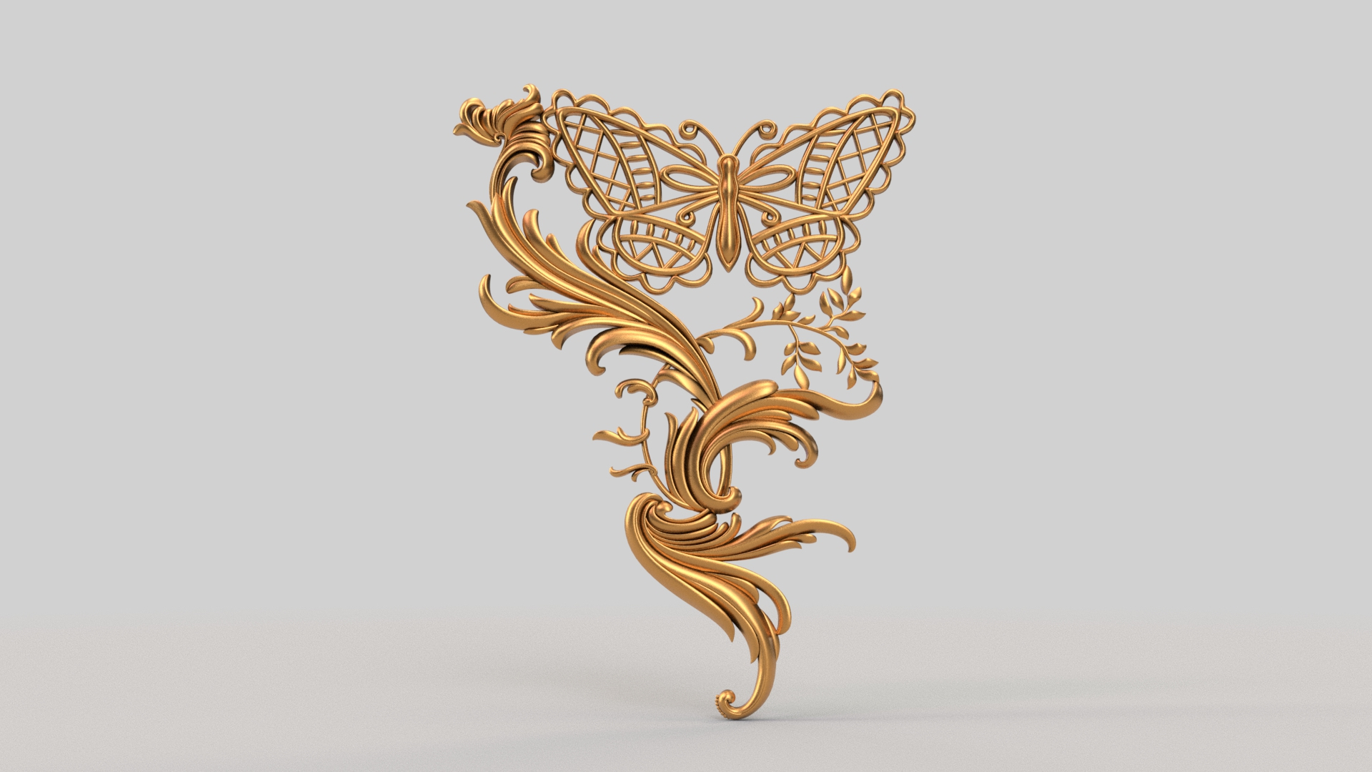 Pendant x1 butterfly cnc 3D model - TurboSquid 1630279