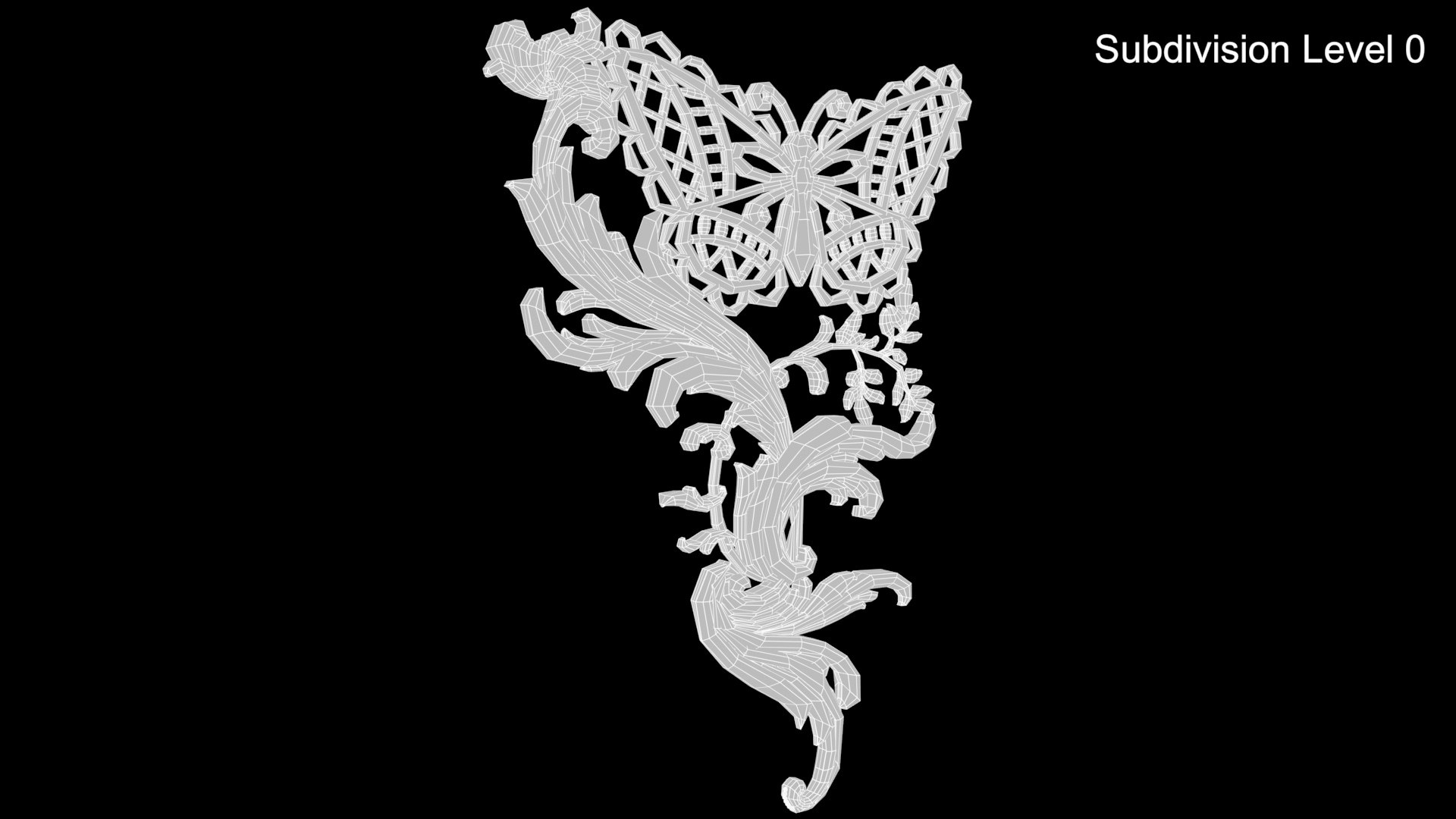 Pendant x1 butterfly cnc 3D model - TurboSquid 1630279