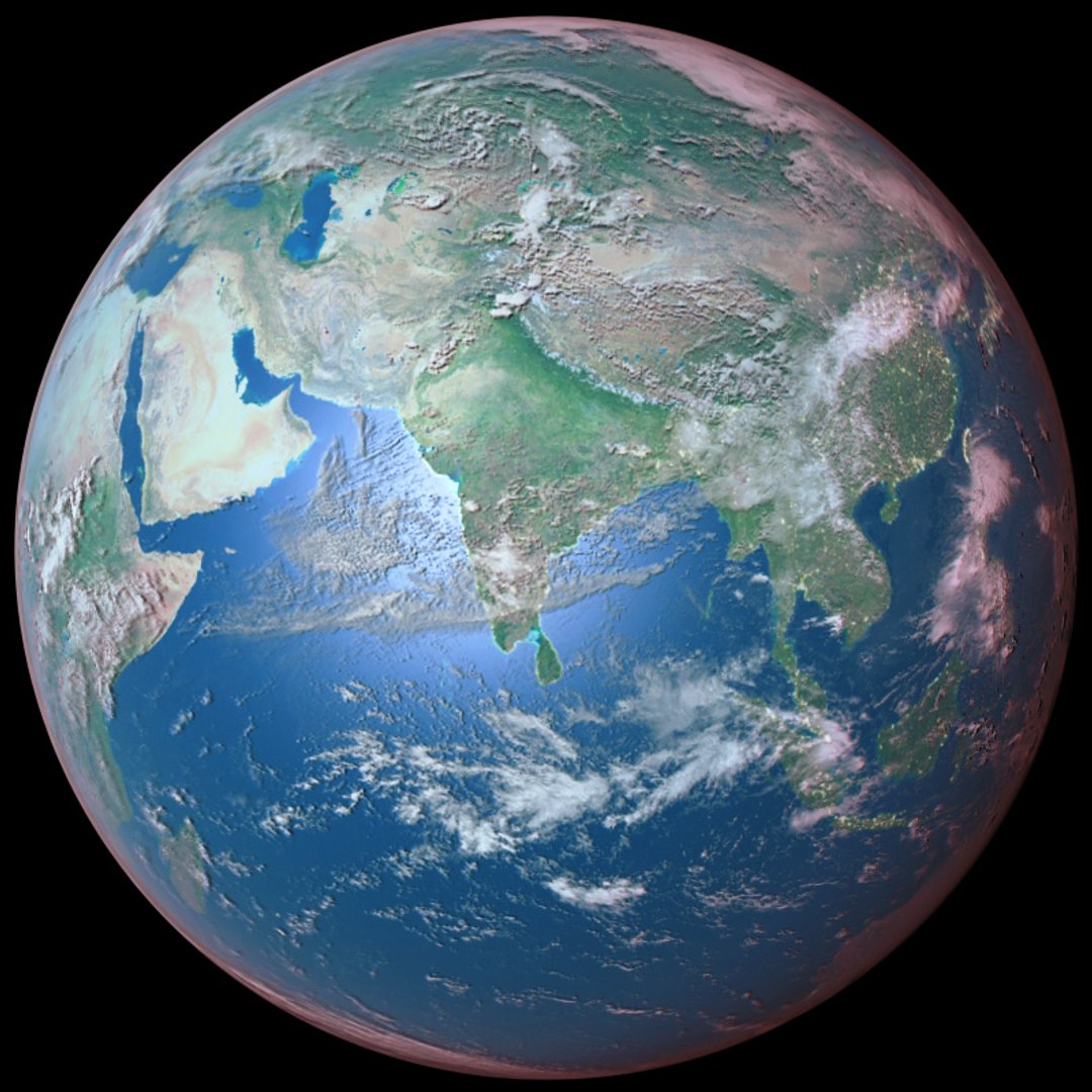 3d Realistic Earth Day Night