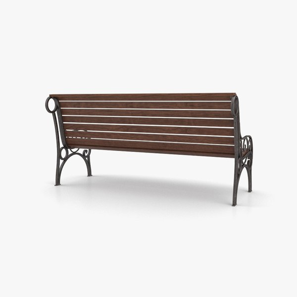 City bench 3D model - TurboSquid 1814945