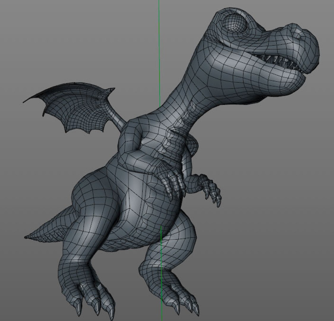 Dragon Cartoon 3D Model - TurboSquid 1490244