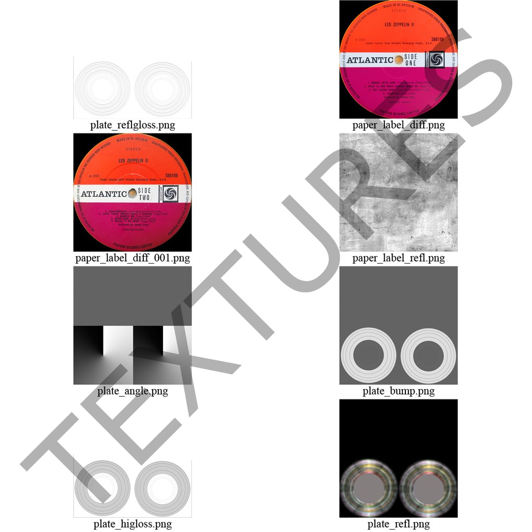 3d vinyl modeled realistic model