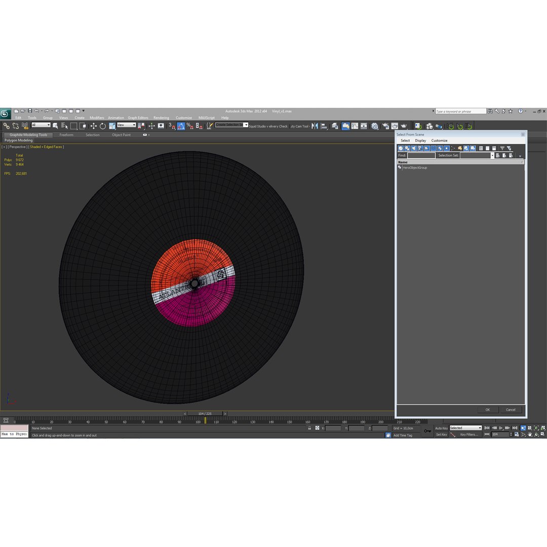 3d vinyl modeled realistic model