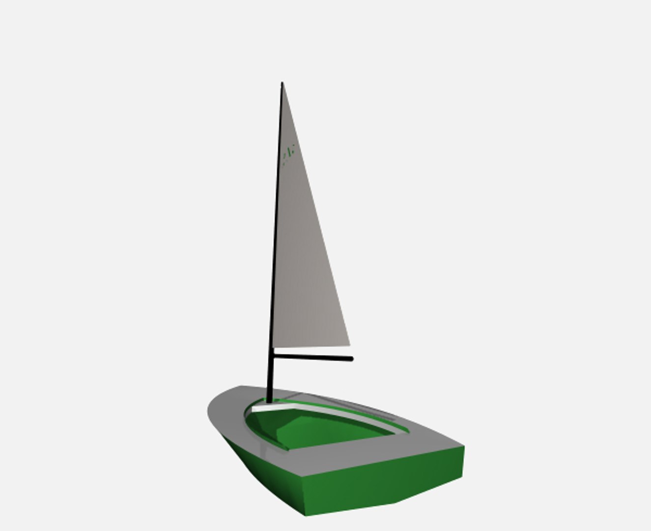 Small Sailing Boat 3ds Free