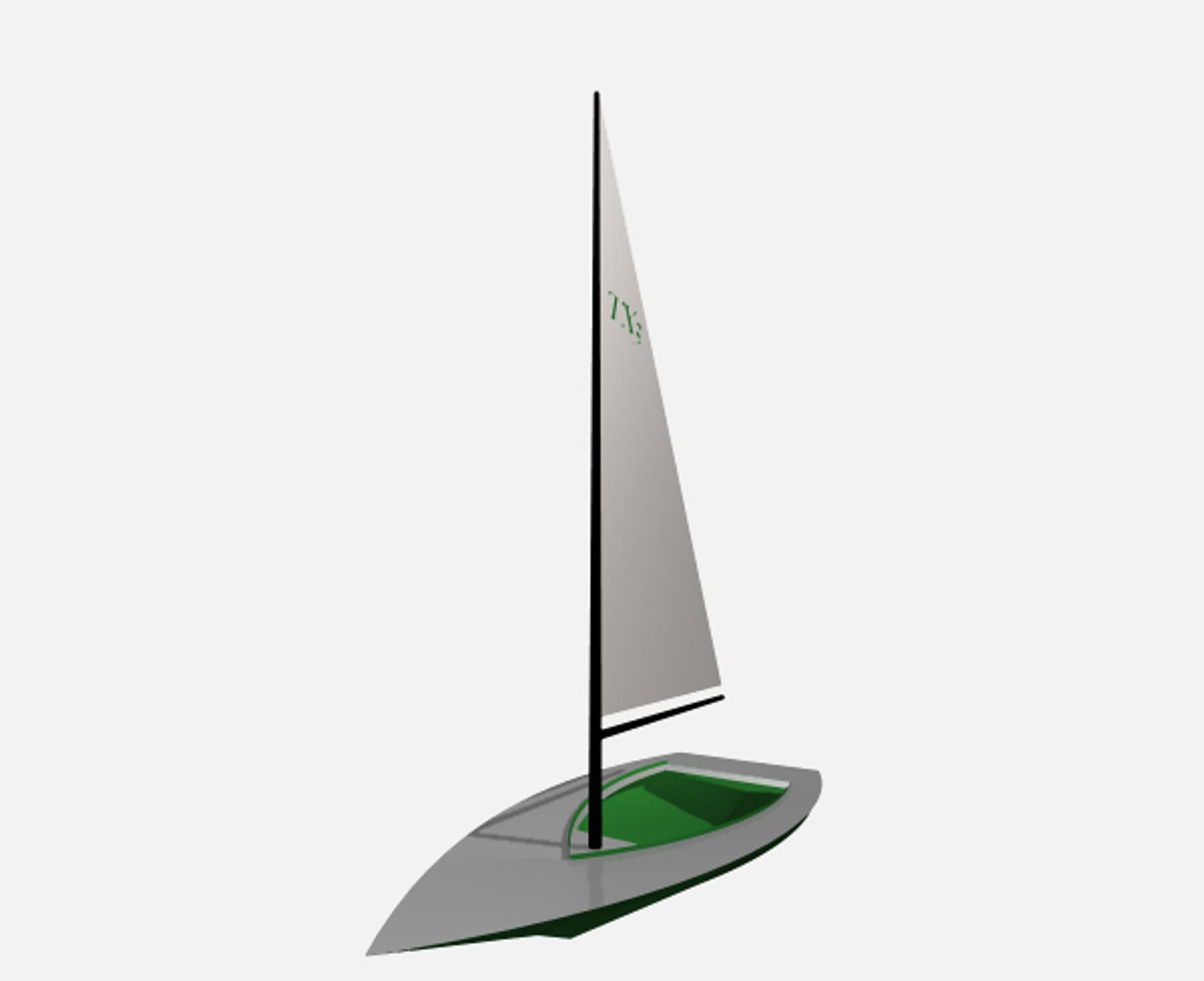 Small Sailing Boat 3ds Free