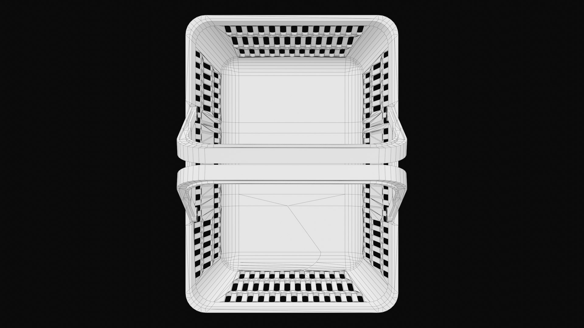 3D Model Shopping Basket - Red - TurboSquid 2215944