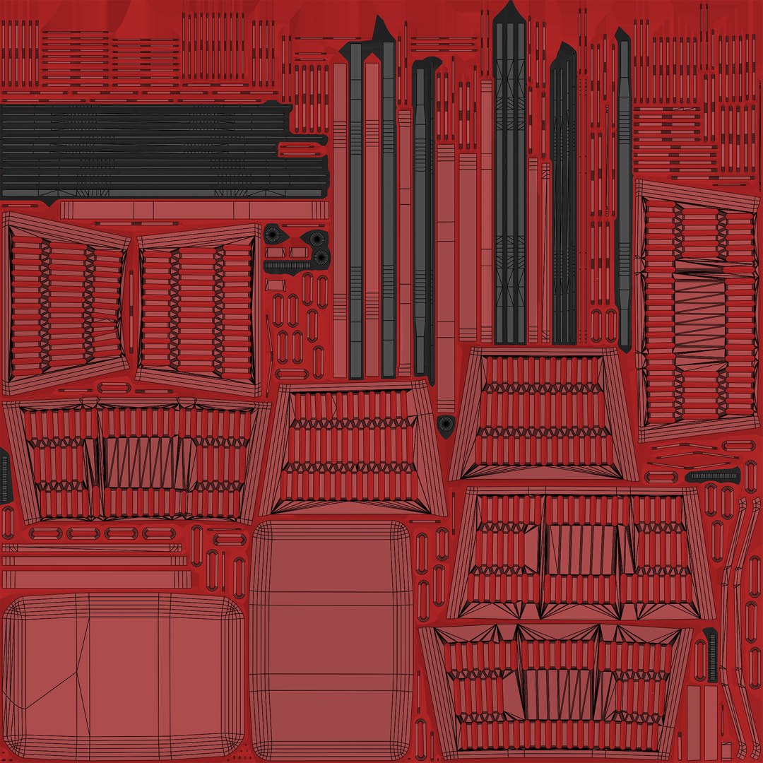 3D Model Shopping Basket - Red - TurboSquid 2215944