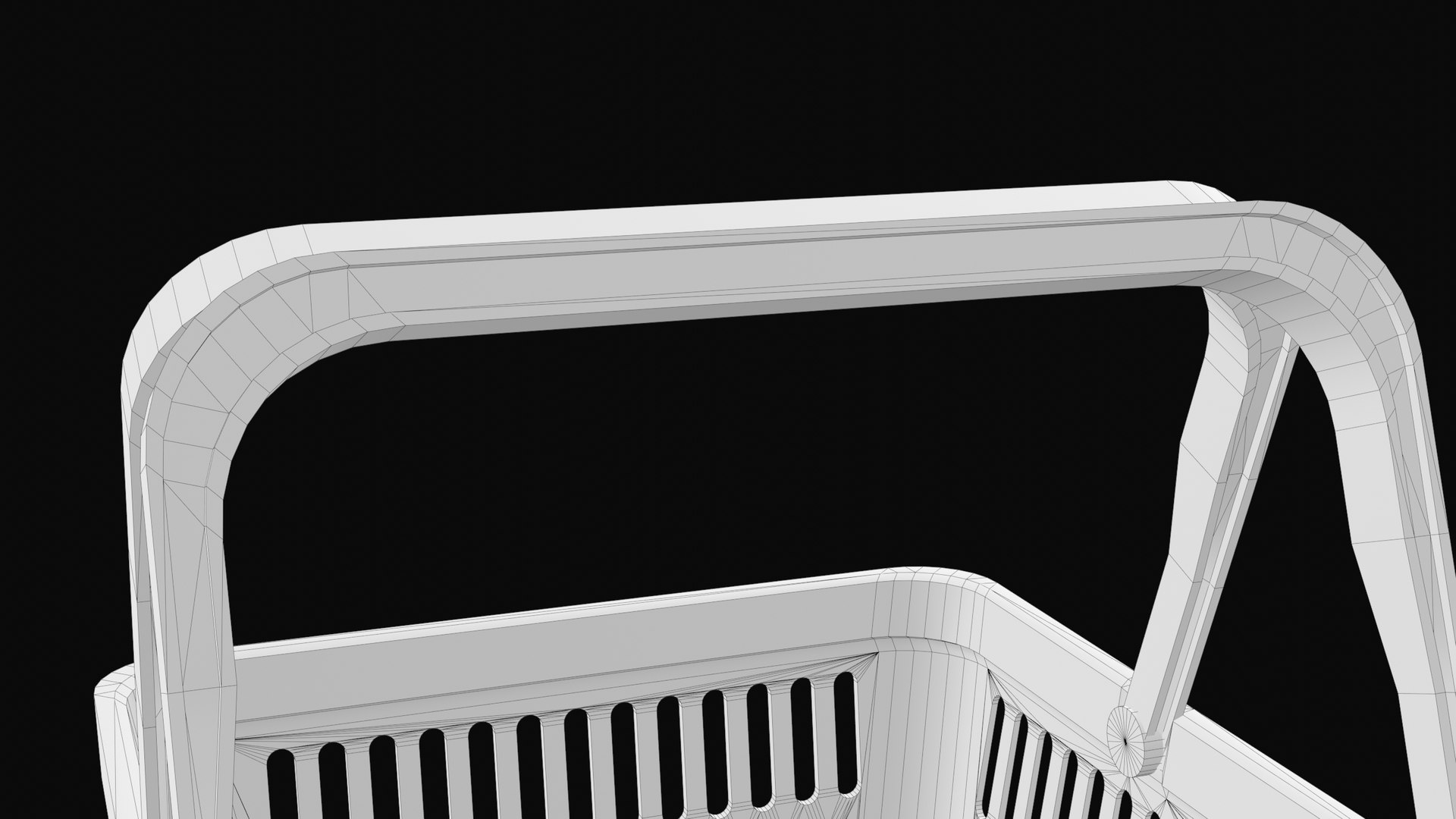 3D Model Shopping Basket - Red - TurboSquid 2215944